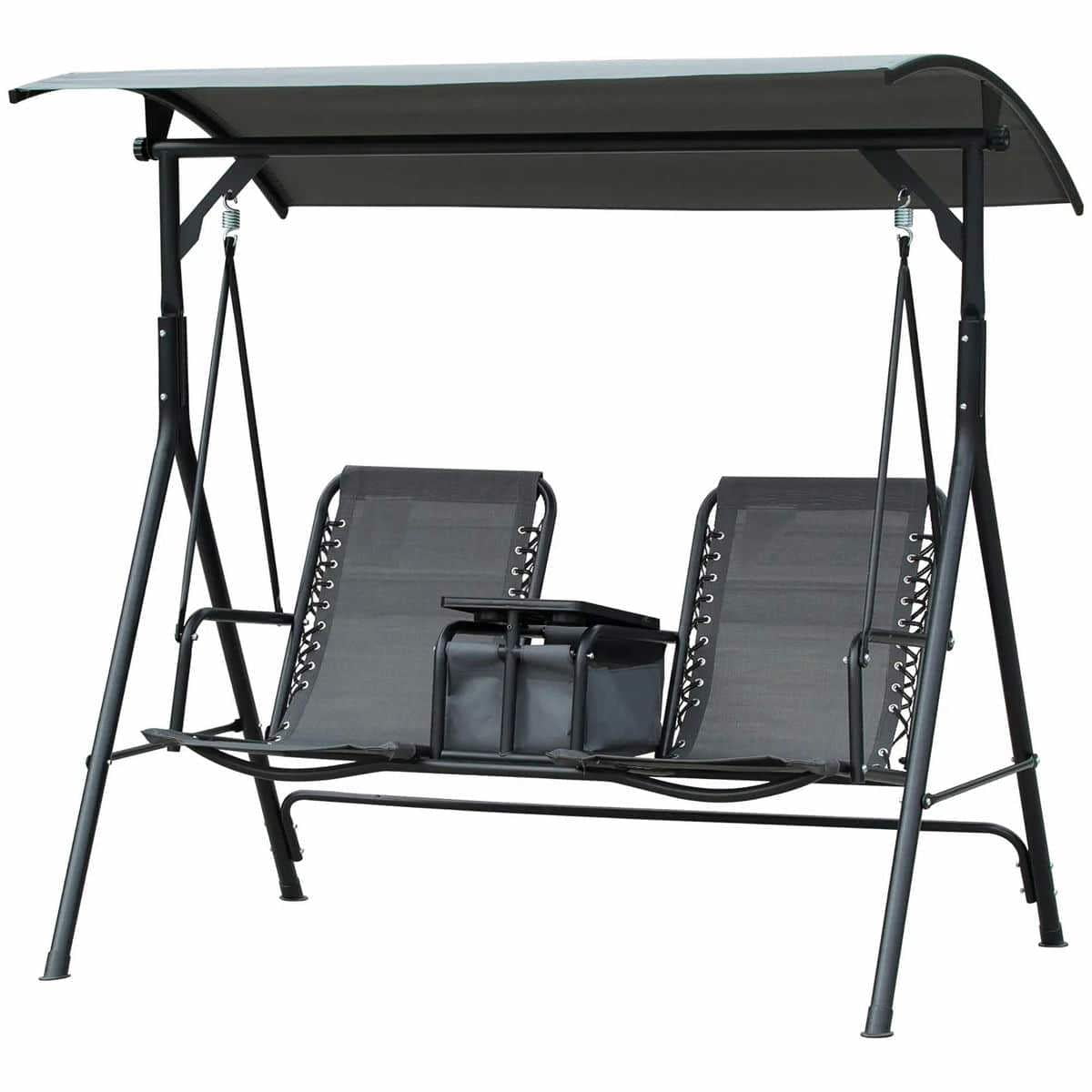 GVN Outdoor Porch Swings,Hanging Porch Swings,2-Seat Outdoor Porch ...