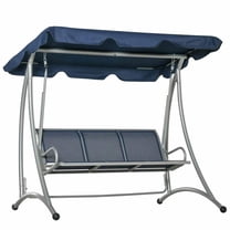 Spaco 3-Seat Patio Swing Chair, Comfortable Porch Swing Glider with ...