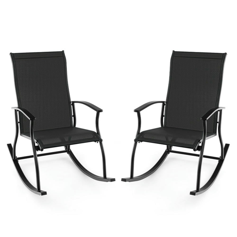 GVN Outdoor Rocking Chair Rocking Chairs & Gliders,2 Pieces Outdoor ...
