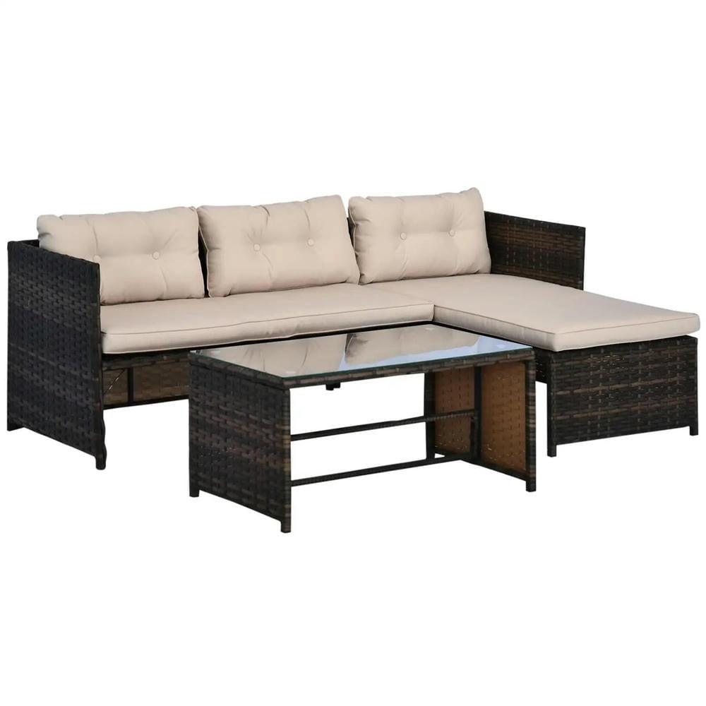 GVN Outdoor Seating Sets,Garden Conversation Sets,3 Piece Patio ...