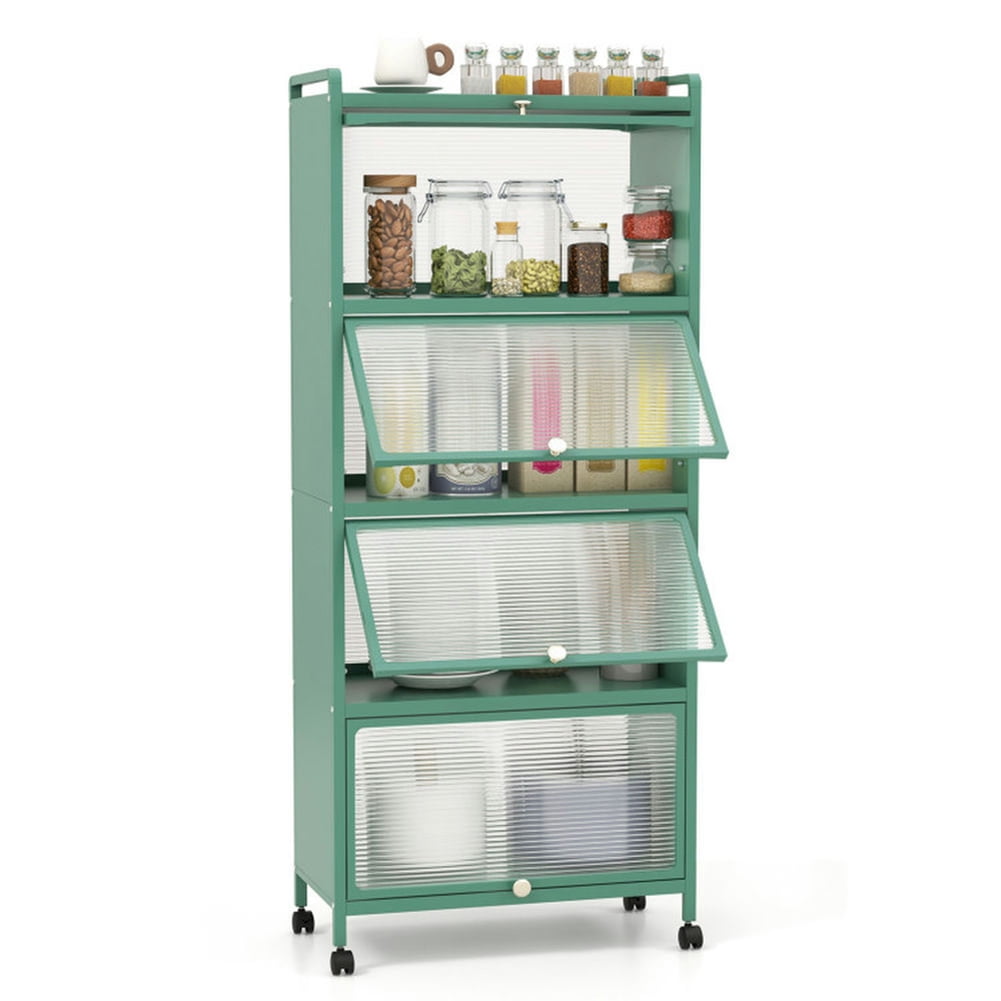 GVN Pantry Storage Cabinet Baker Racks,5-Tier Kitchen Baker's Rack with ...
