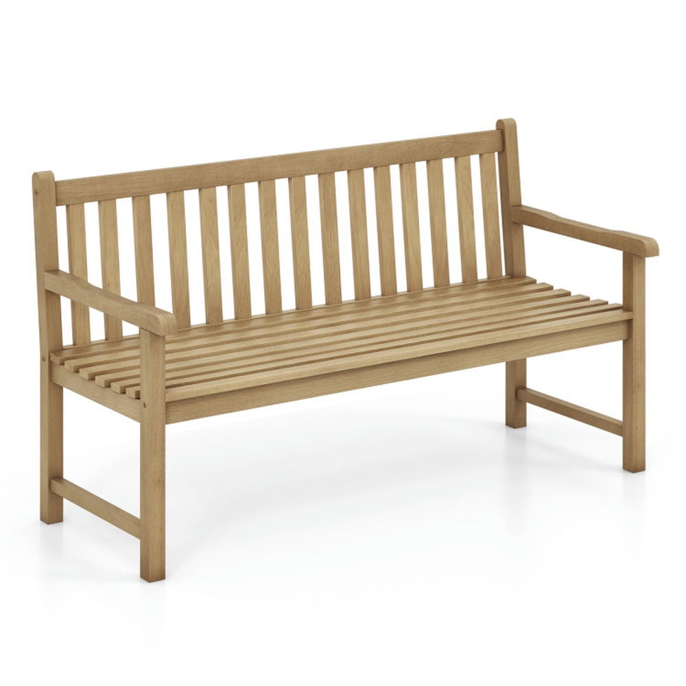 GVN Patio Bench Weatherproof Outdoor Bench,62 Inch Outdoor Teak Wood ...