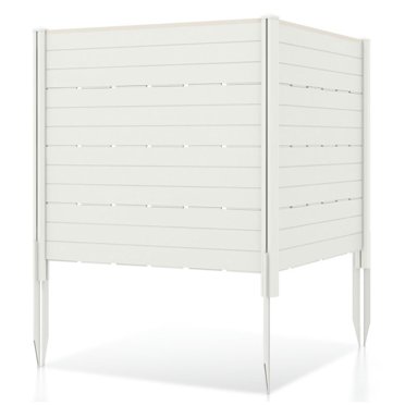 Gymax Privacy Fence Screen 48'' L x 46'' H Air Conditioner Fence w/ 5 ...