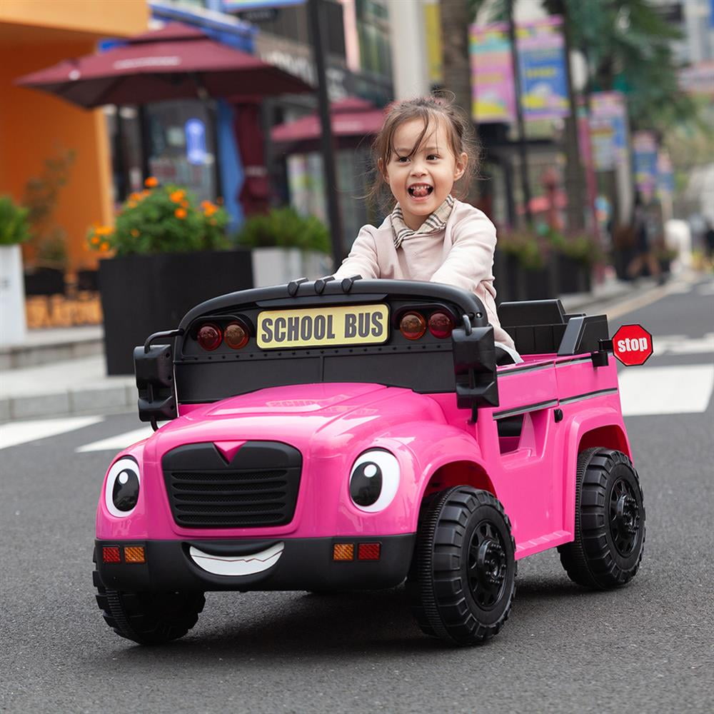 GVN Ride On Truck Car,Ride on Car,12V School Bus with 1 Seat, Remote ...