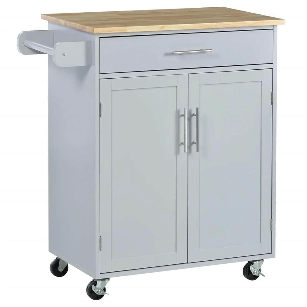 GVN Rolling Kitchen Table, Kitchen Island,Kitchen Island Cart Rolling ...
