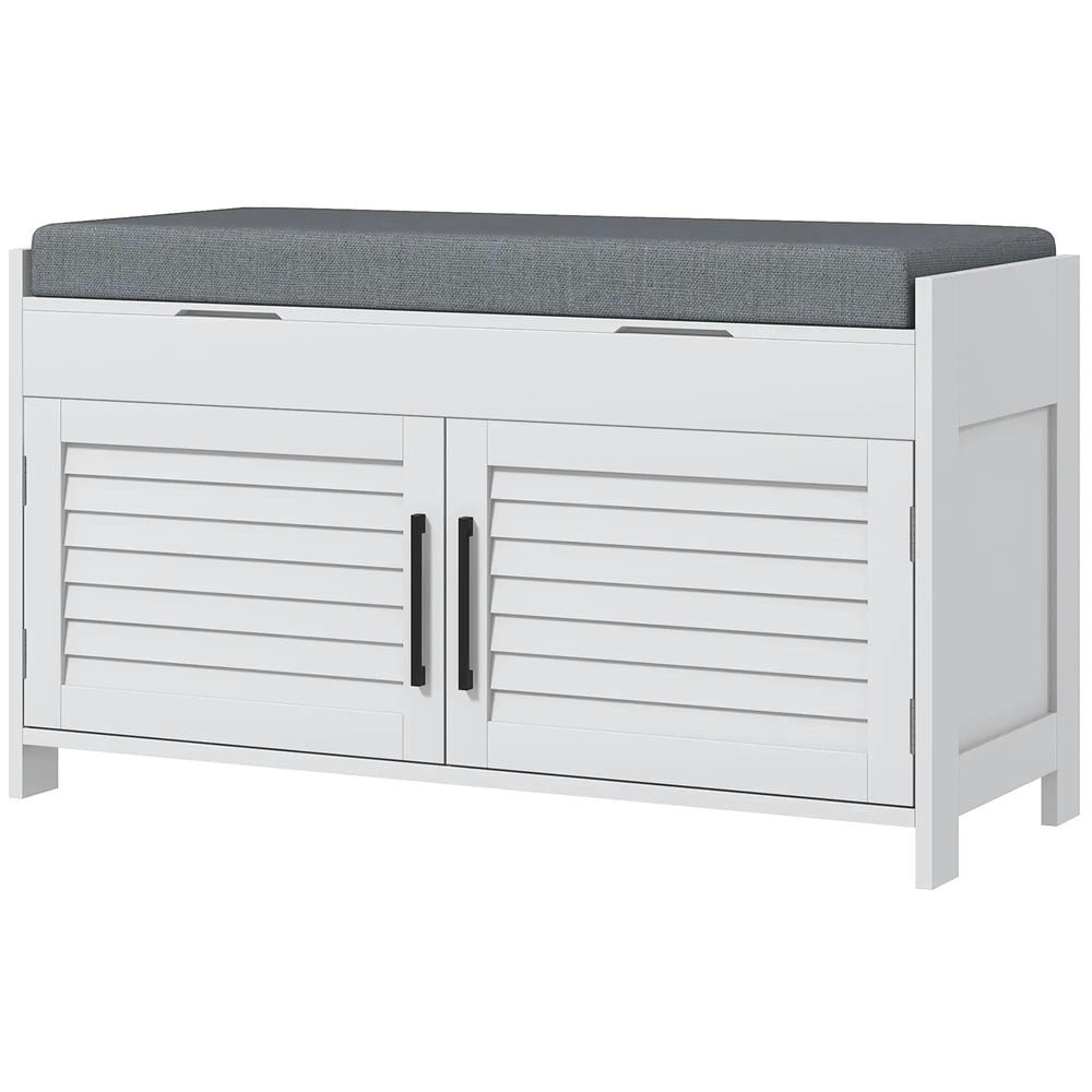 GVN Storage Ottoman Bench, Ottoman Bench,Shoe Storage Bench with ...