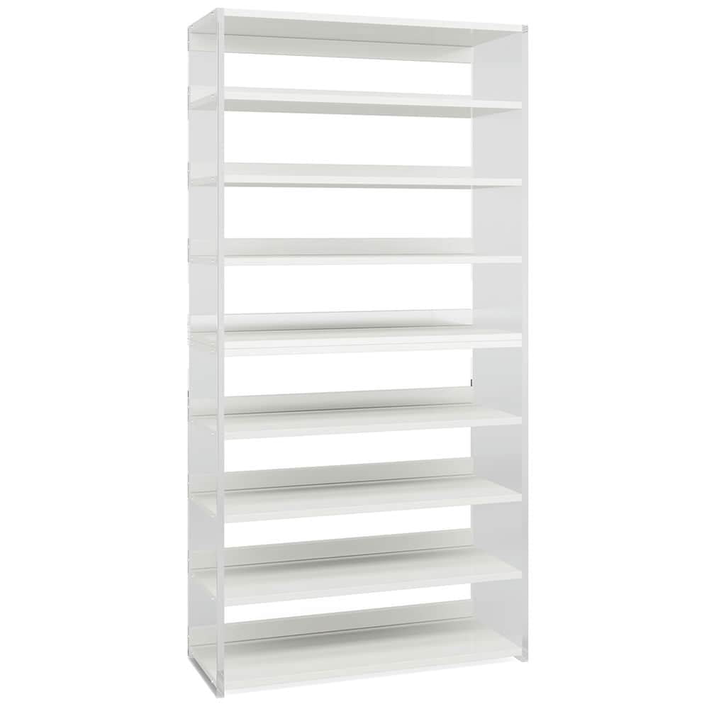 GVN Storage Shelves, Bookshelf Stand,8-Tier Bookshelf, Acrylic Bookcase ...