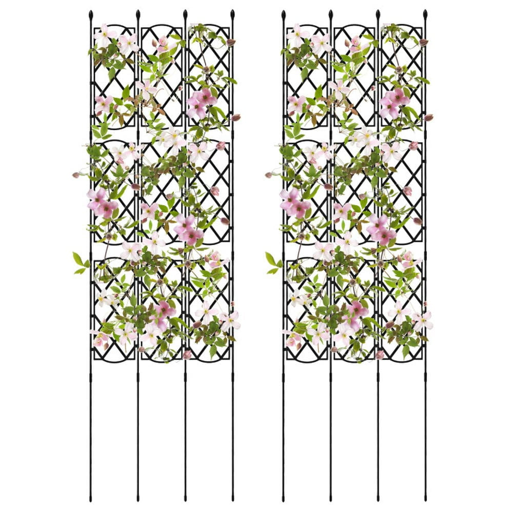 GVN Trellis for Climbing Plants Outdoor, Garden Arch Trellis,3-Pack ...