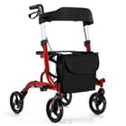 GVN Walkers & Rollators,Folding Aluminum Rollator Walker with 8 inch ...