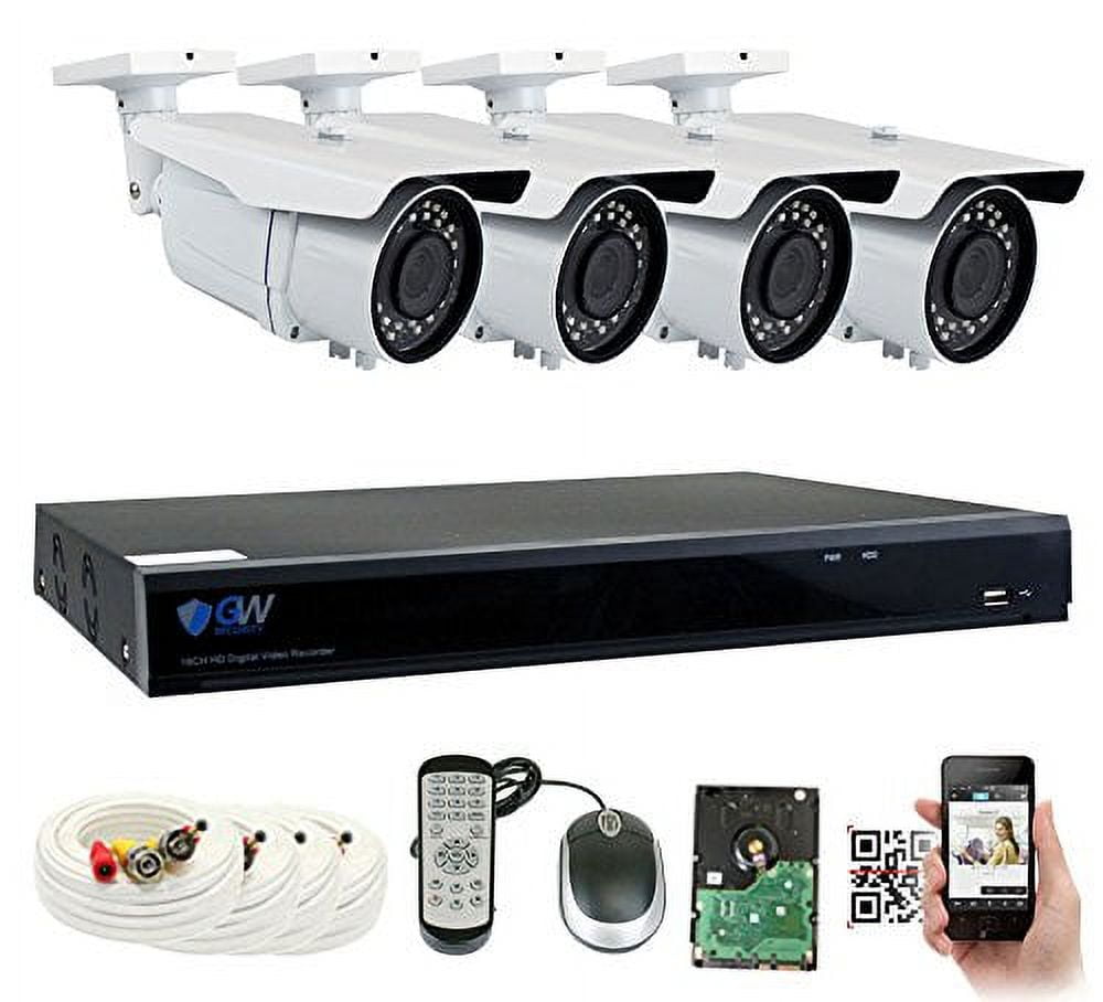 GW 8 Channel 5MP 1920P Complete Security Camera System w/ 4 5MP CCTV 2. ...