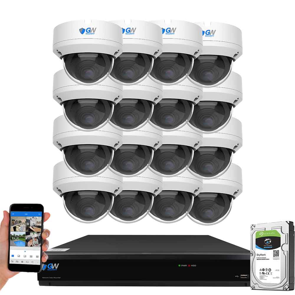 GW Security 8MP 4K Security Camera System with AI Face/Human/Vehicle ...