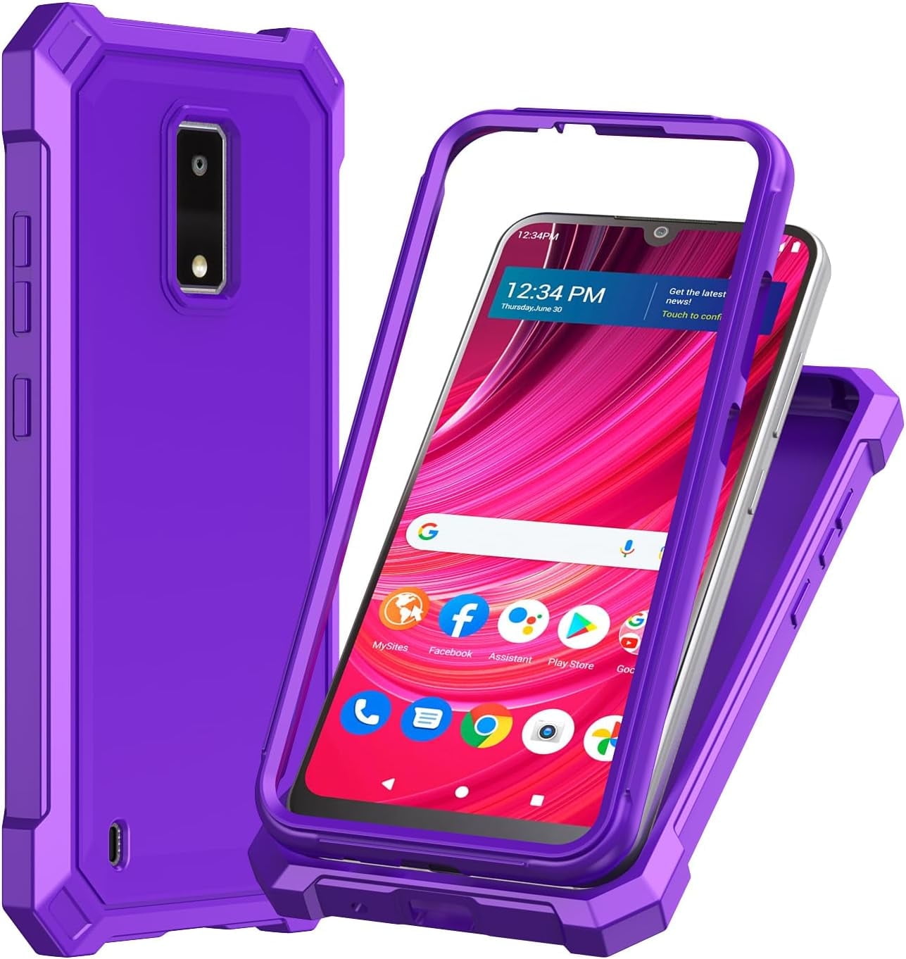 GW USA for BLU View 4 Case with Screen Protector,Blu View 4 Phone Case Front Back Full Body ...