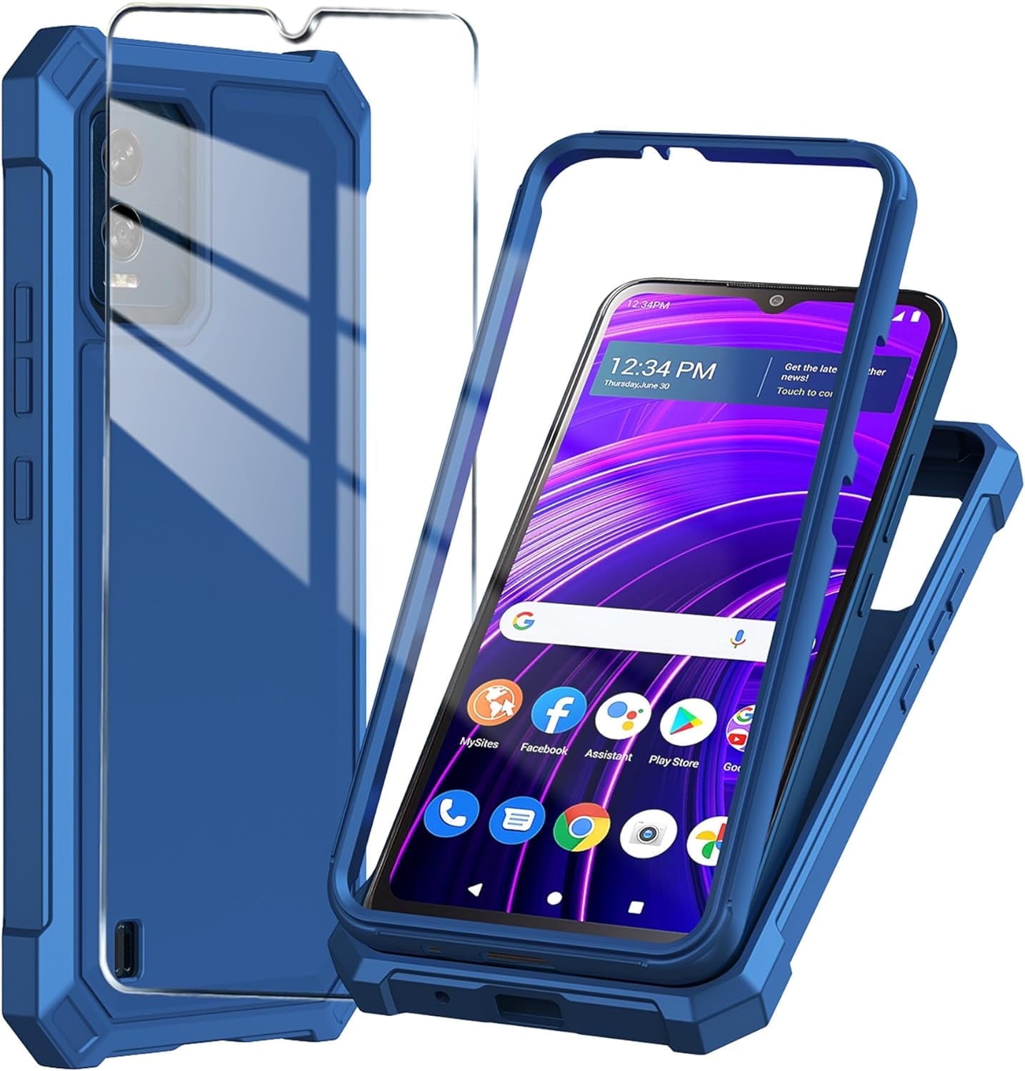 GW USA for BLU View Speed 5G B1550VL Case with Screen Protector,Blu ...