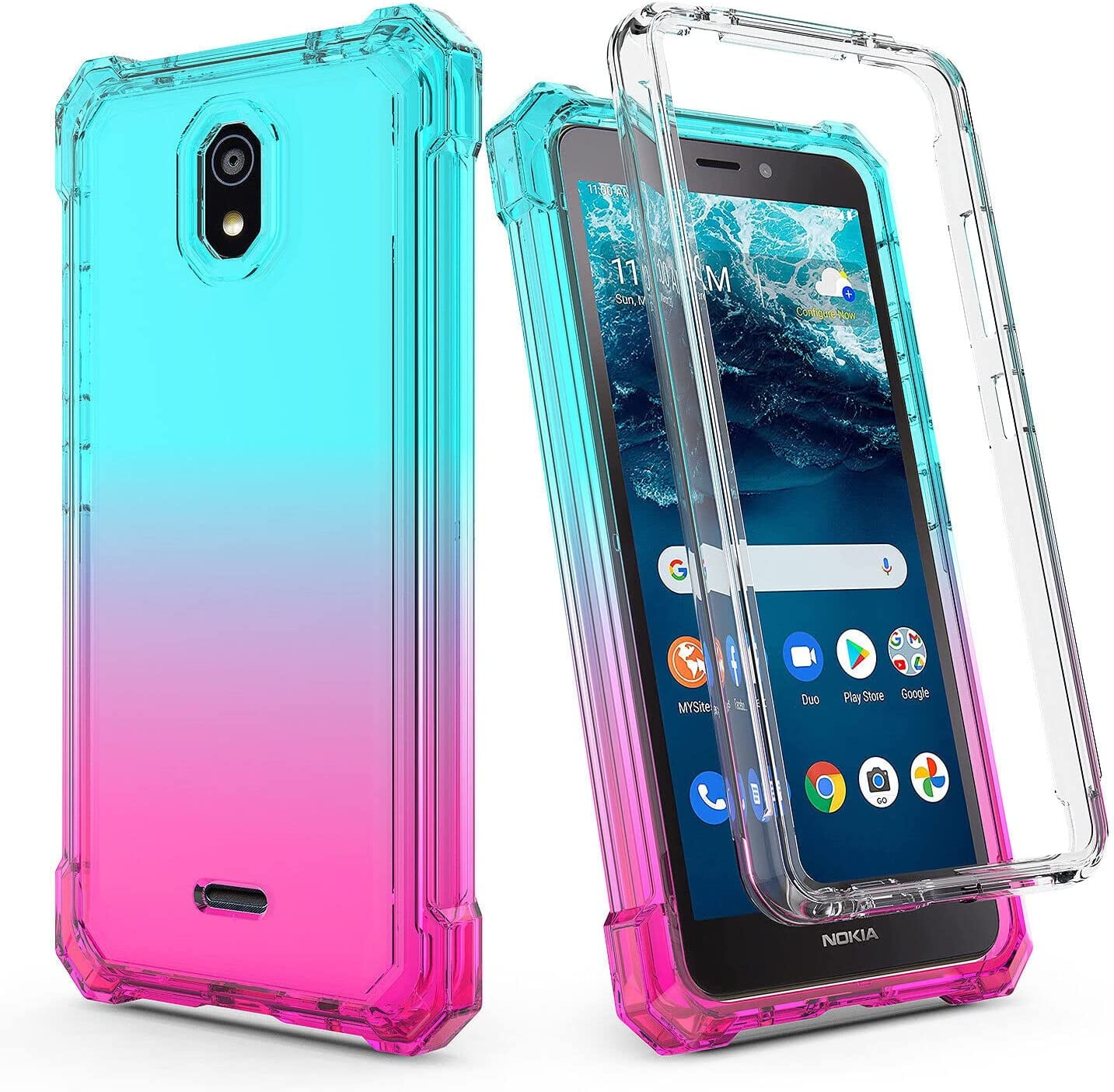 GW USA Case for Nokia C100 with [Tempered Glass Screen Protector ...