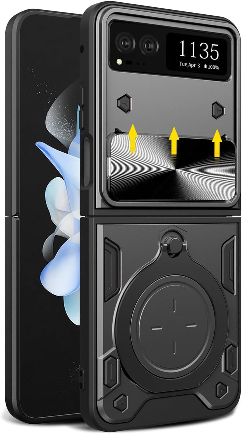 GW USA Compatible with Motorola Razr 2023 Case [360°Ring Magnetic ...