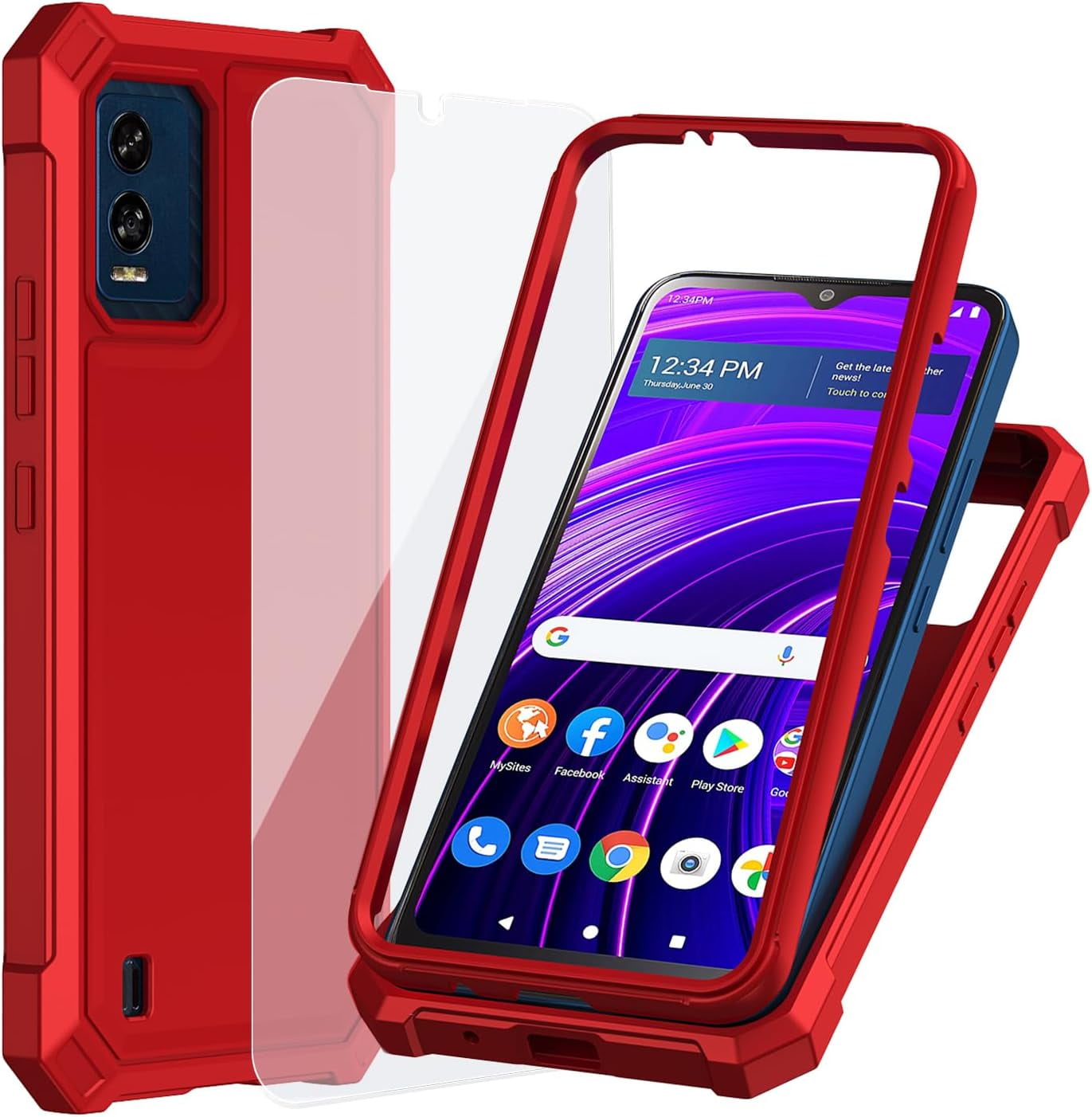 GW USA for Boost Mobile Celero SC 5G Case with Screen Protector Phone Case Front Back Full Body ...