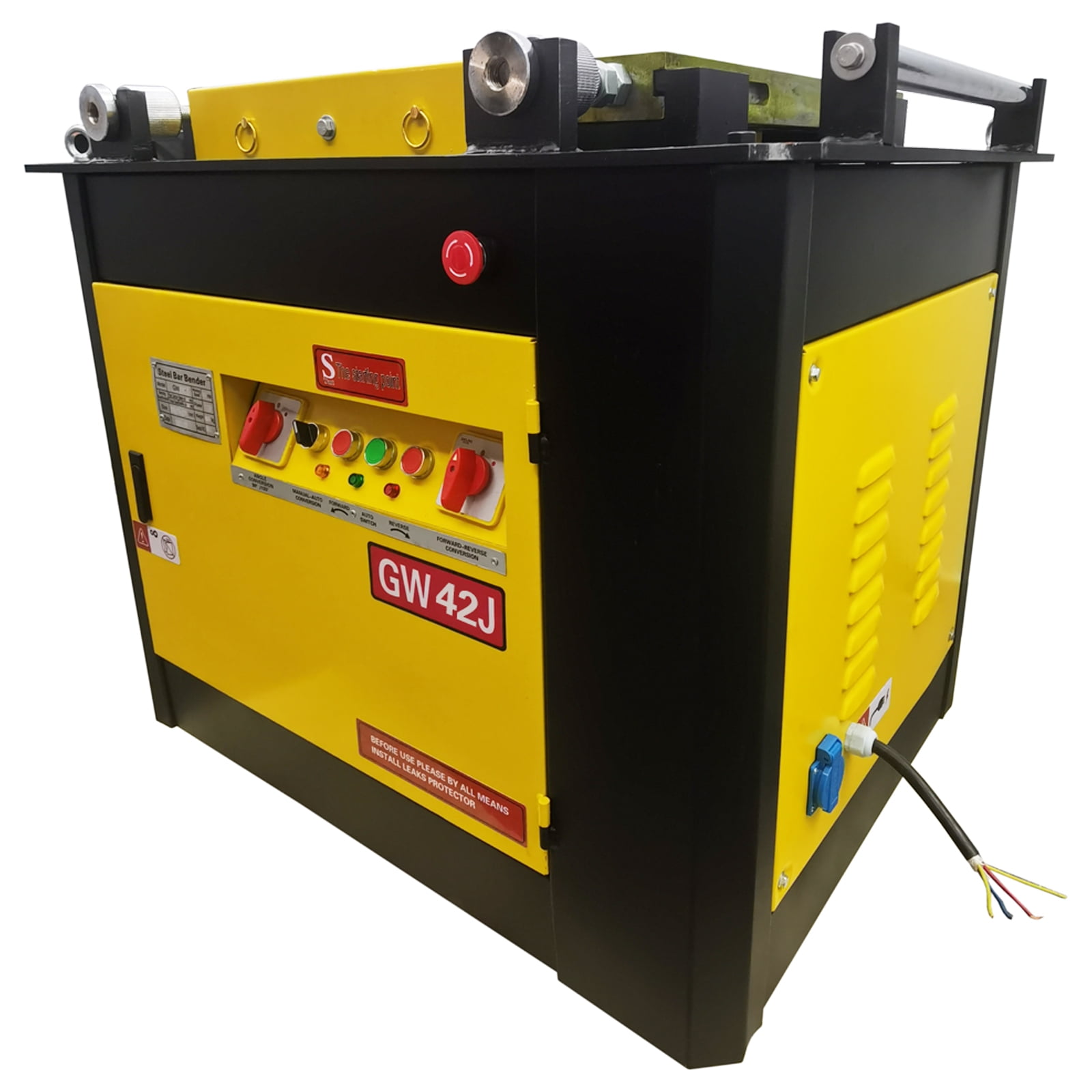 GW42J 1/4" to 1.6" Electric Rebar Bending Bender Large Automatic Hoop ...