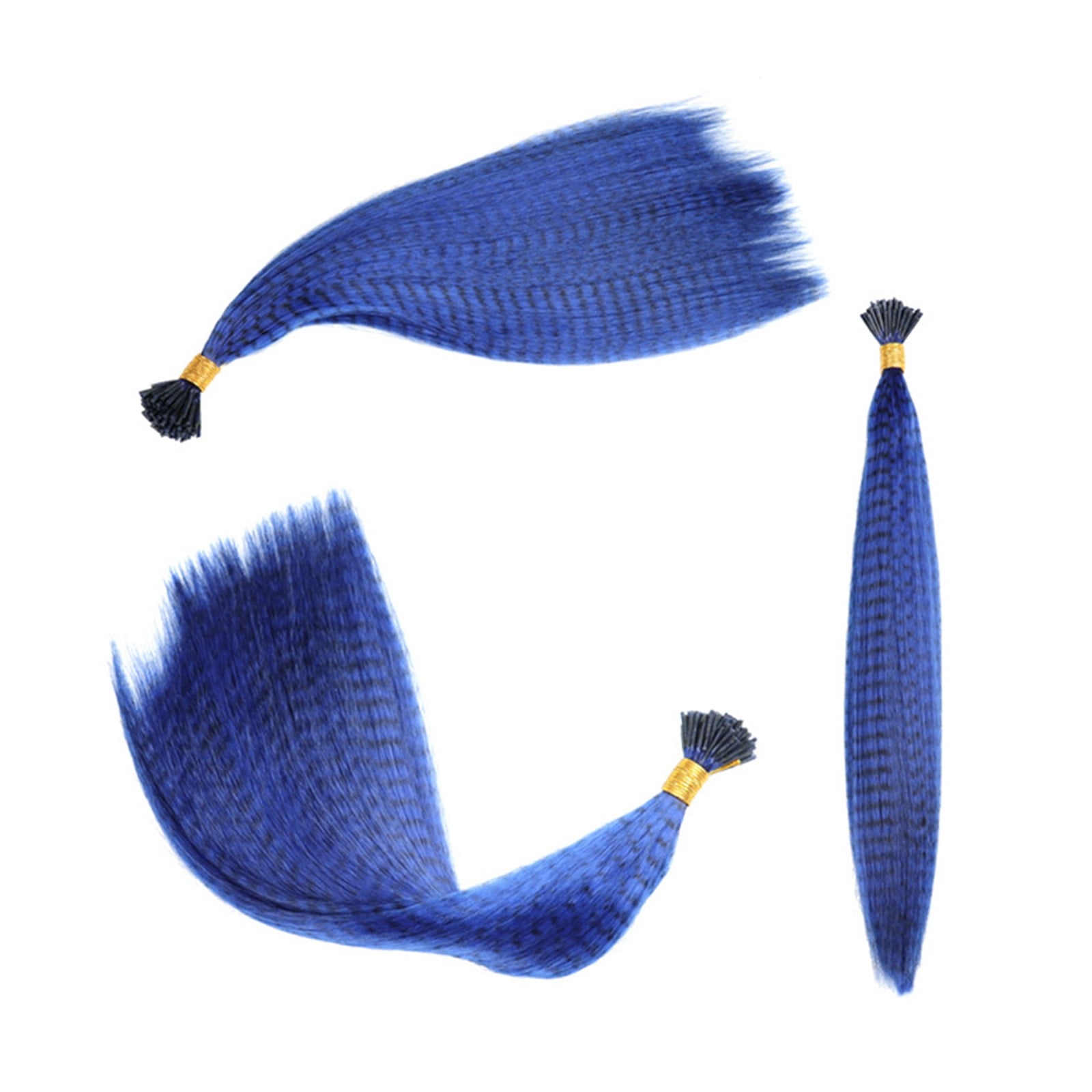 GWAABD Cheap Human Hair 100 Pcs 1 Pack of Colored Feather Hair ...