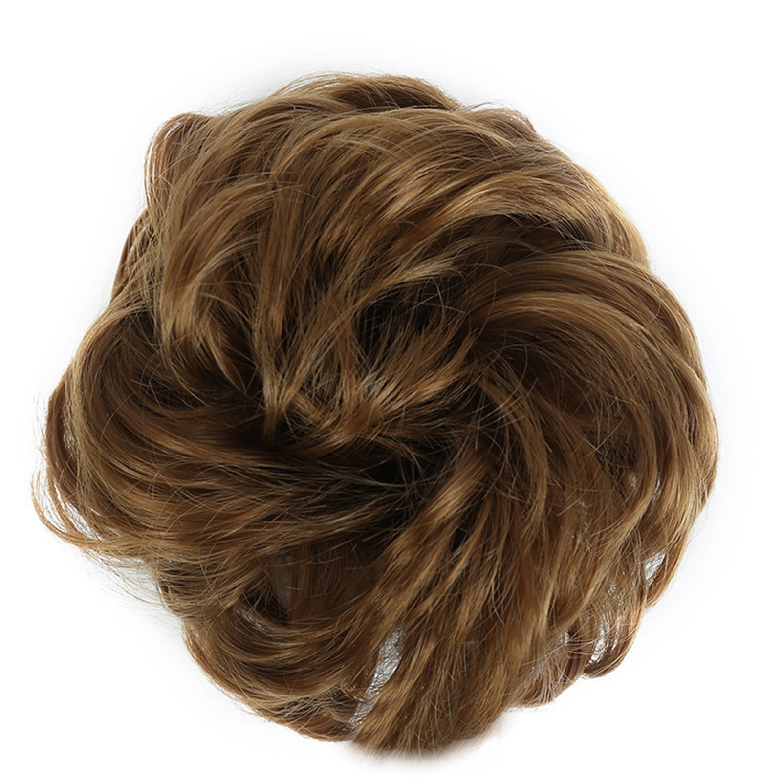 GWAABD Cheap Human Hair Wigs Curly Bun Extension Messy Bun Hair Piece ...