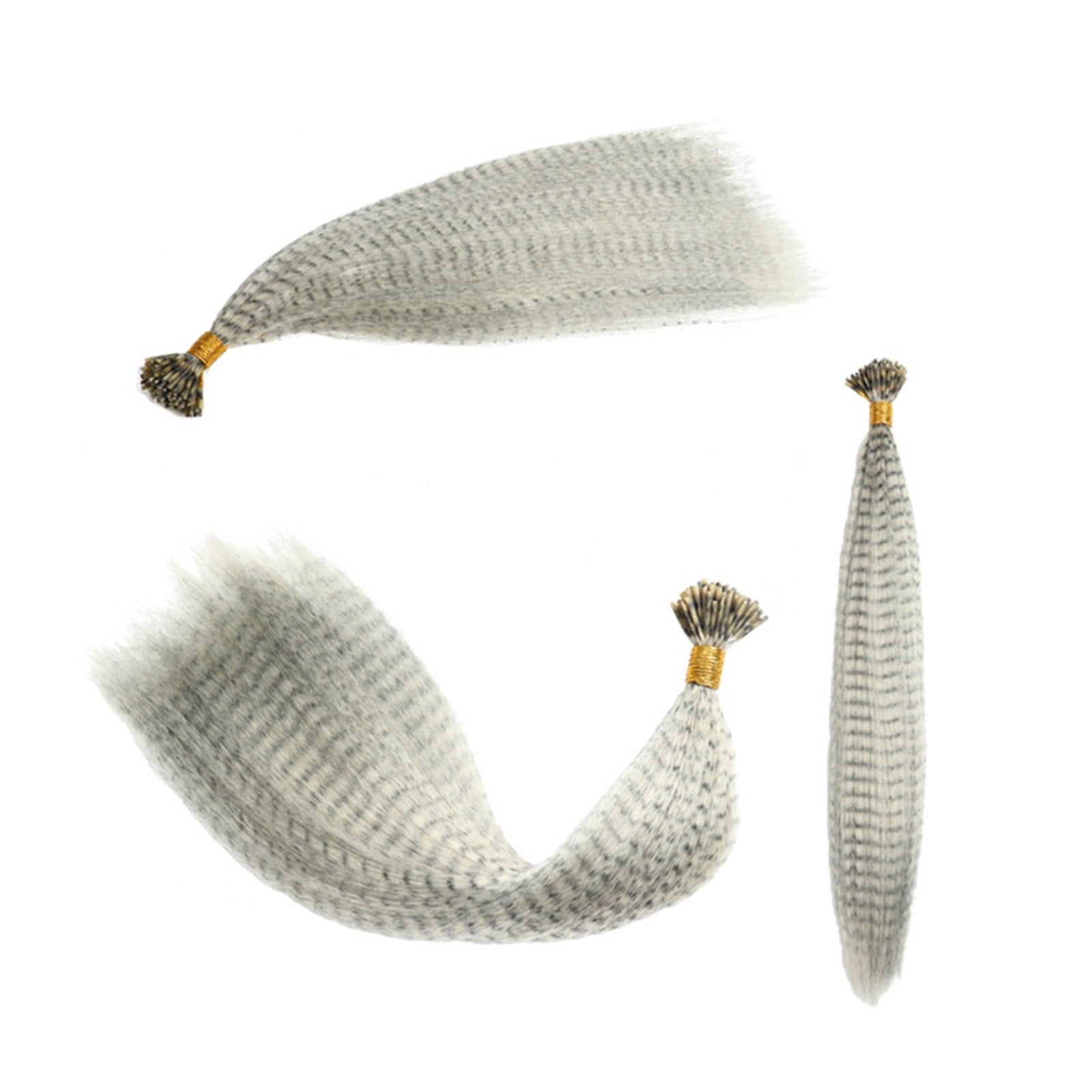 GWAABD Natural Hair Wigs 100 Pcs 1 Pack of Colored Feather Hair ...