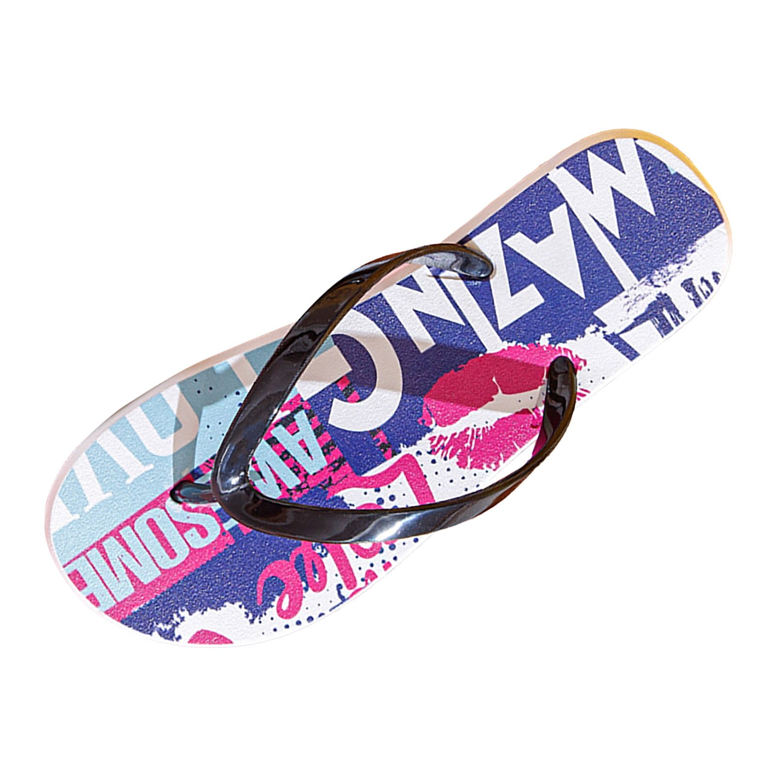 GWAABD Platform Slippers for Women Summer Herringbone Slippers for Men ...