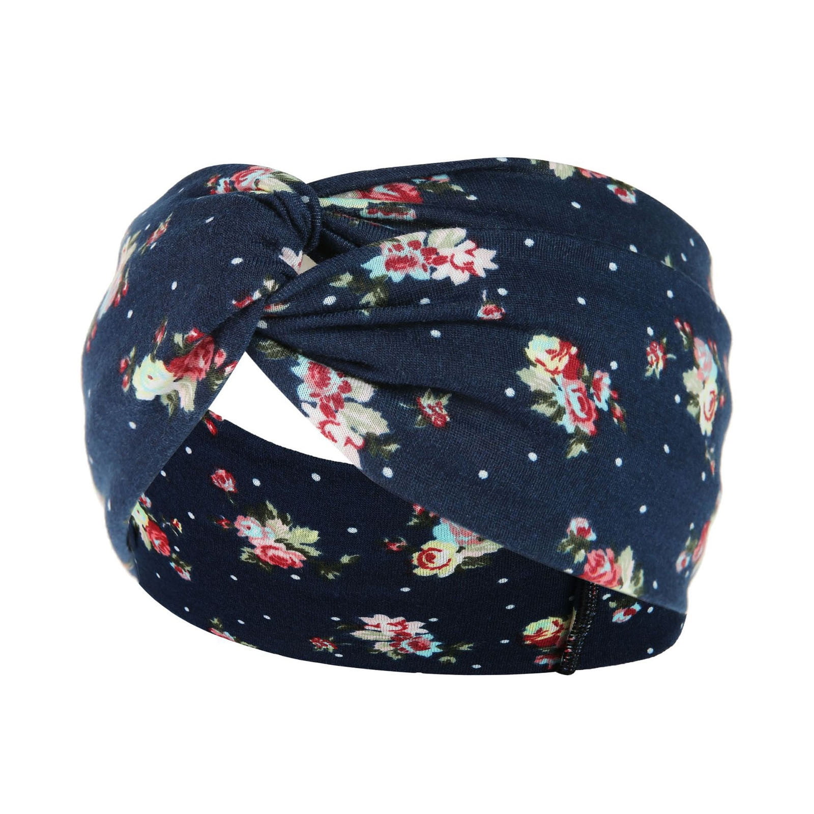 GWAABD Pretty Headbands for Women Knotted Wide Headband Boho Print ...