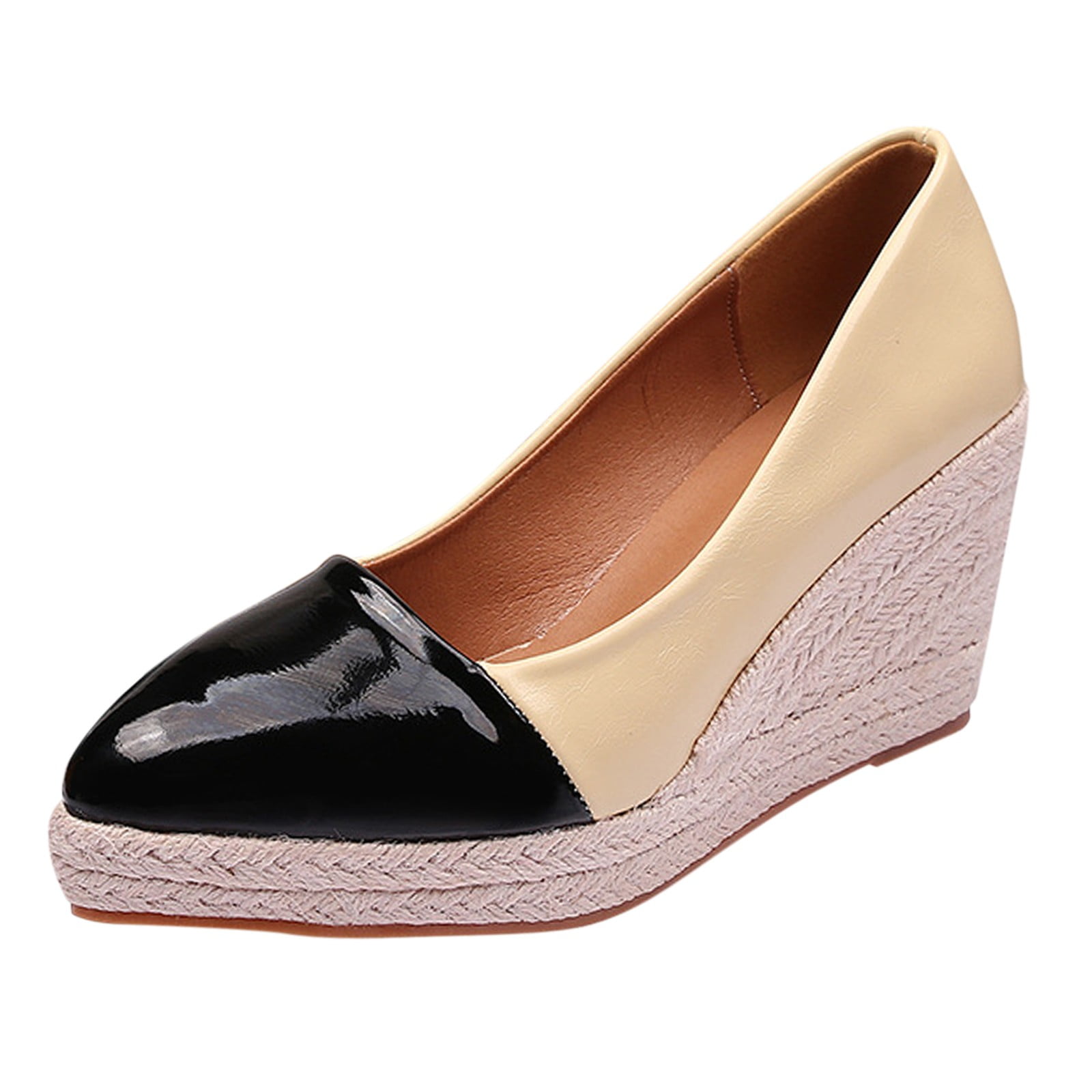 GWAABD Strappy Flat Sandals Sandals Wedge Heel Women Wedges Platform ...