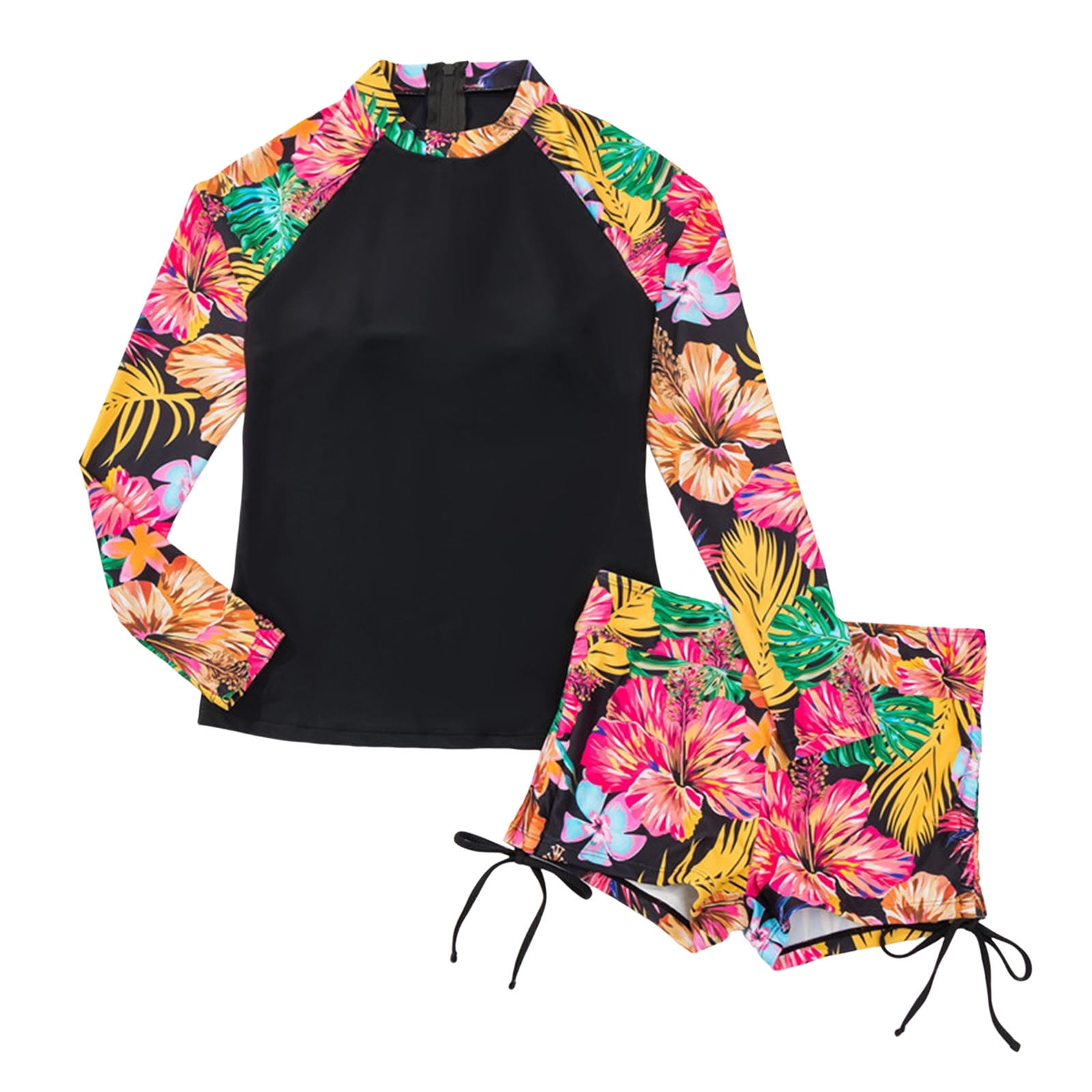 GWAABD Swimsuit for Women 2024 Conservative Swimwear Push up Bikini Set ...