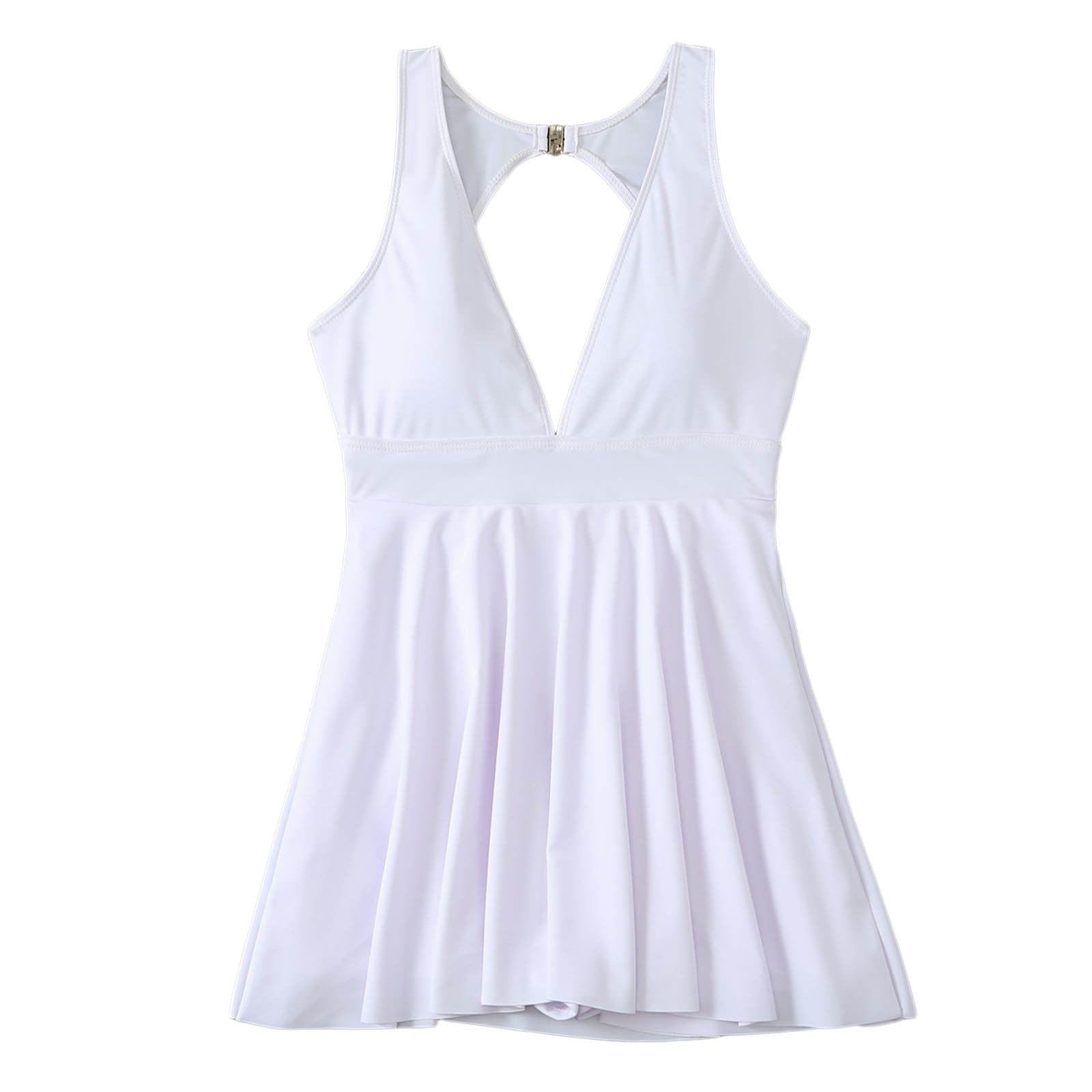 GWAABD Swimsuits for Women 2024 One Piece Monokini V Neck Swimsuit ...