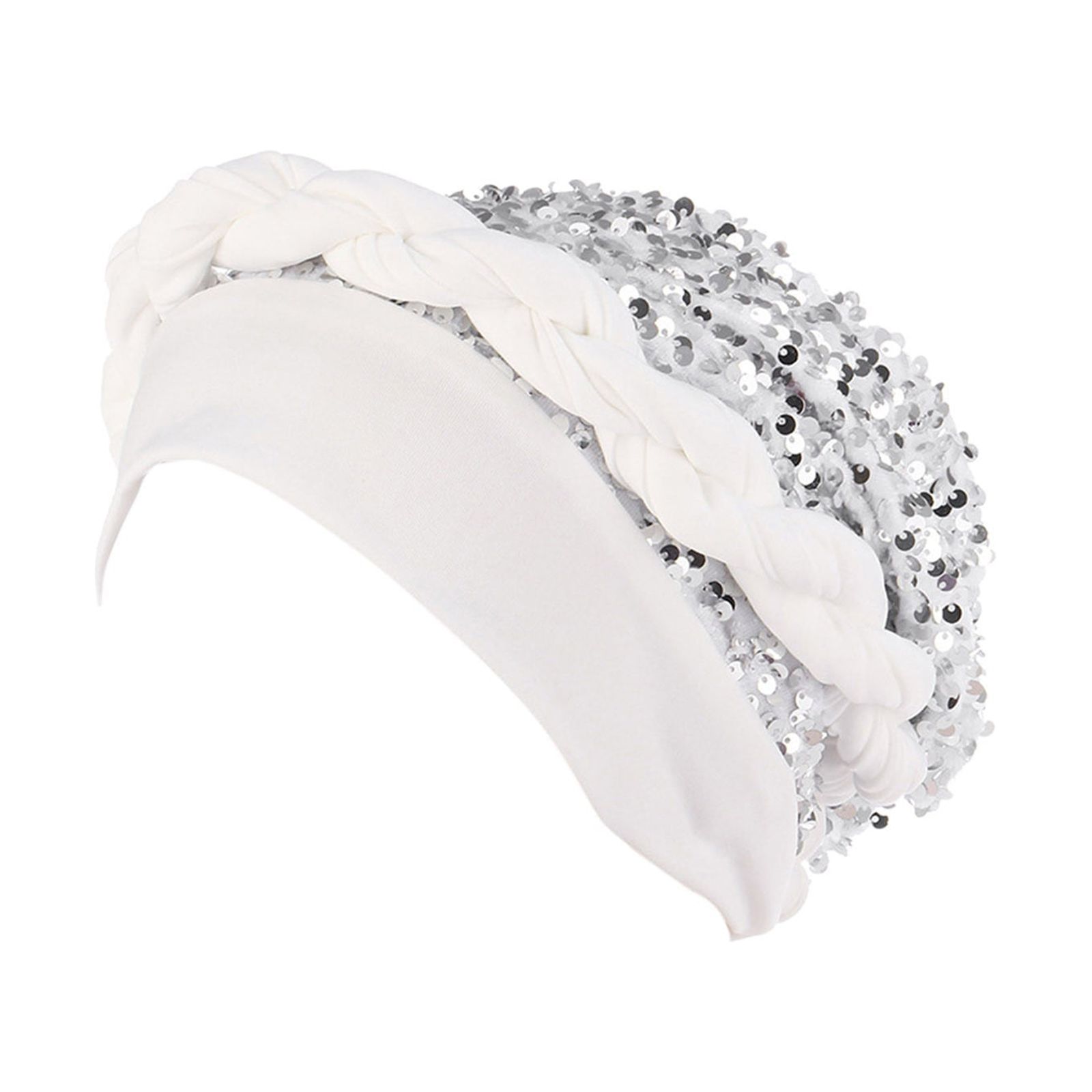 GWAABD Top Hats for Women Ethnic Pre-Tied Cover Head Braid Cap Headwear ...