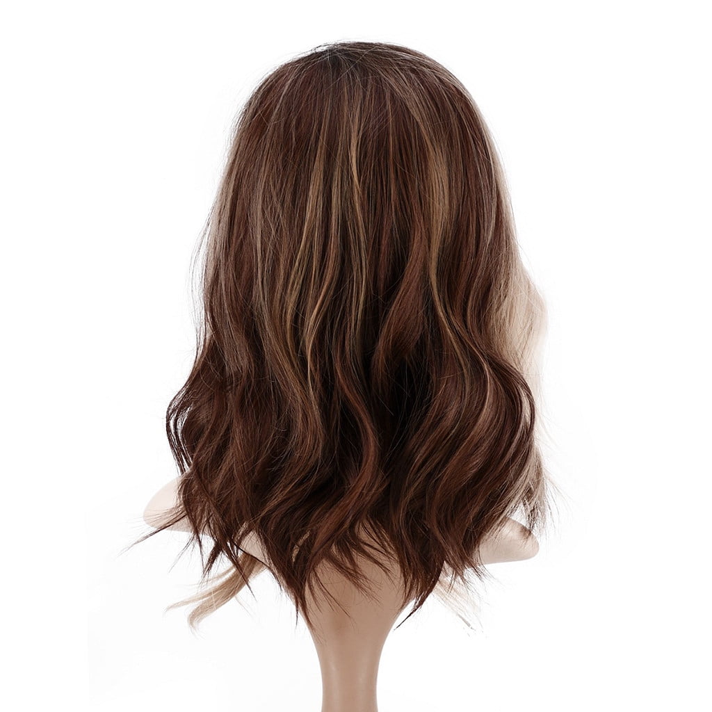 GWAABD U Part Human Hair Wig Women's Fashion Front lace Wig Brown ...