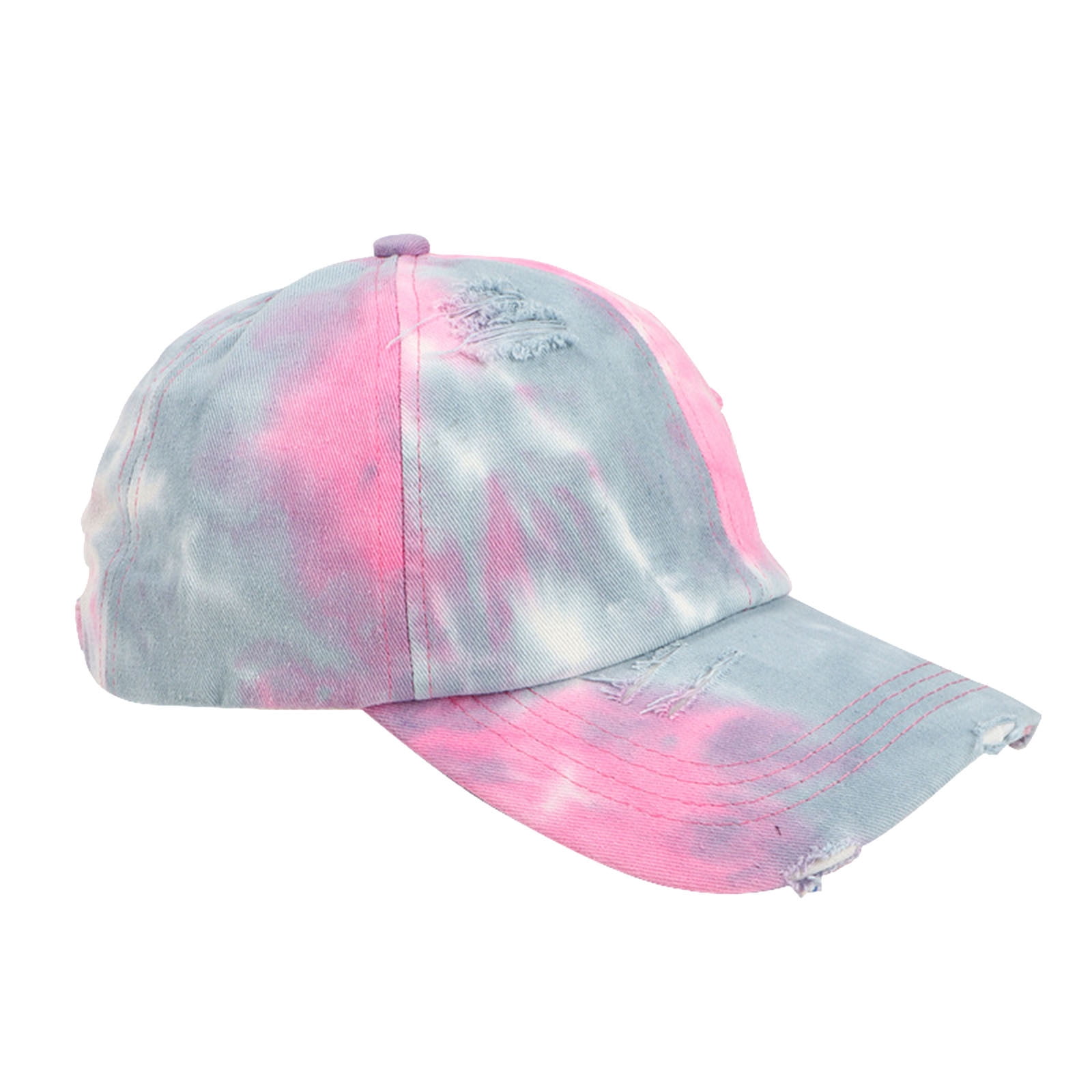 GWAABD Womens Hat Tie Dye Ink Painting Hat Womens Mesh HatsPatch Preppy ...