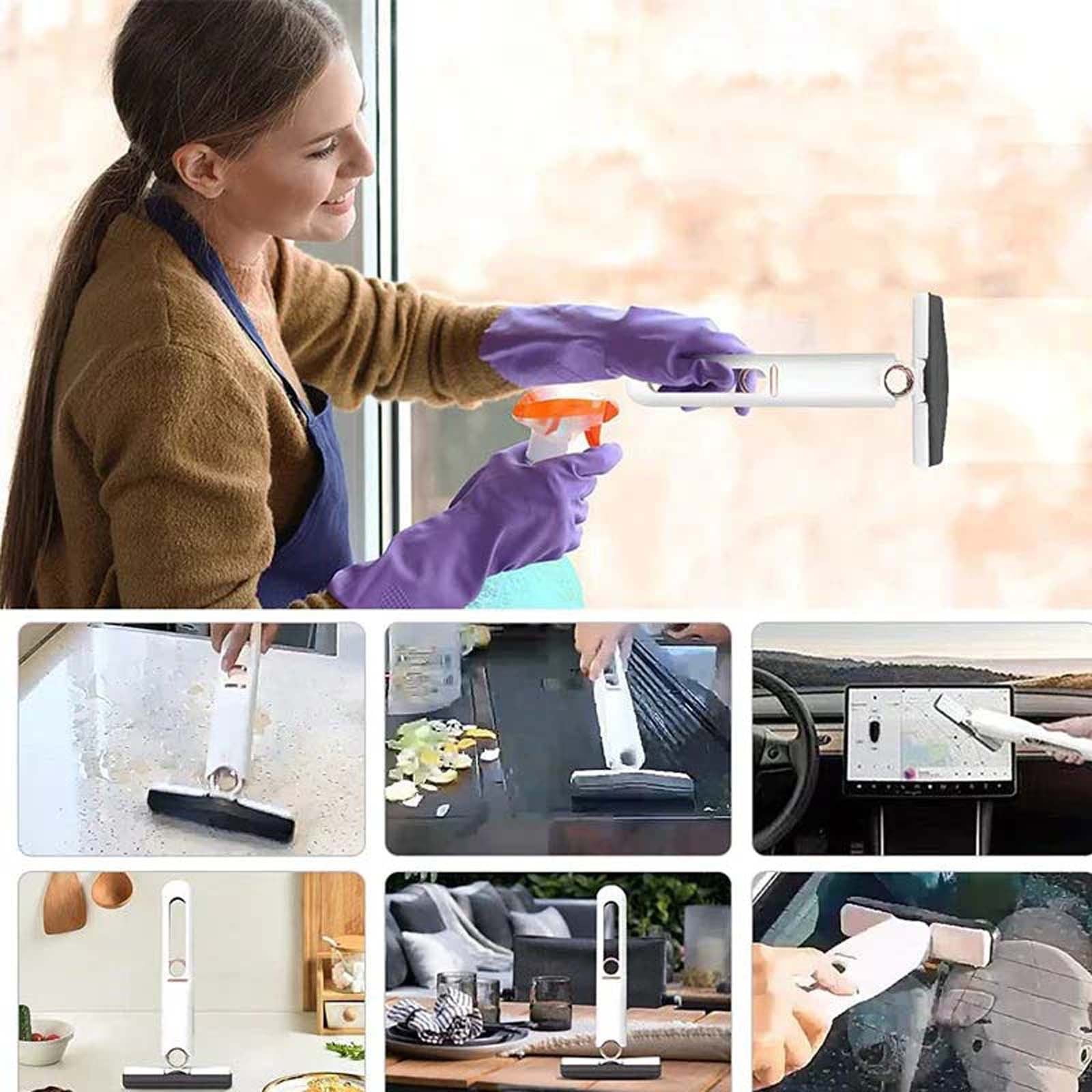 GWAAMB Desktop Cleaning Sponge Car Tea Table Glass Monitor Wipe No Hand ...