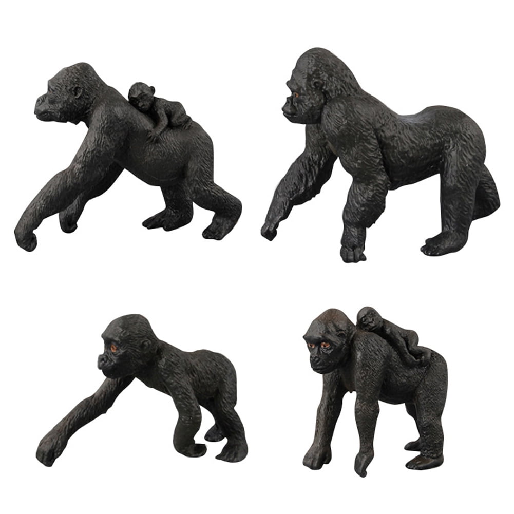GWONG Simulation Gorilla Wild Animal Action Figure Solid Model ...