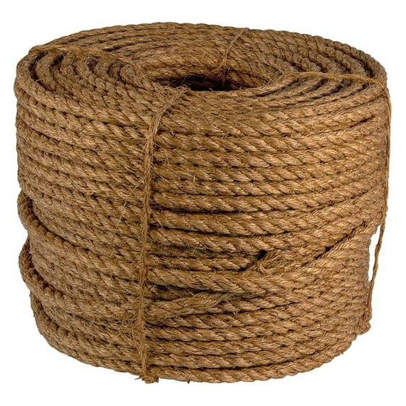GWP 1/4" x 1200' 3 Strand Manila Rope (540 lbs. Tensile Strength ...