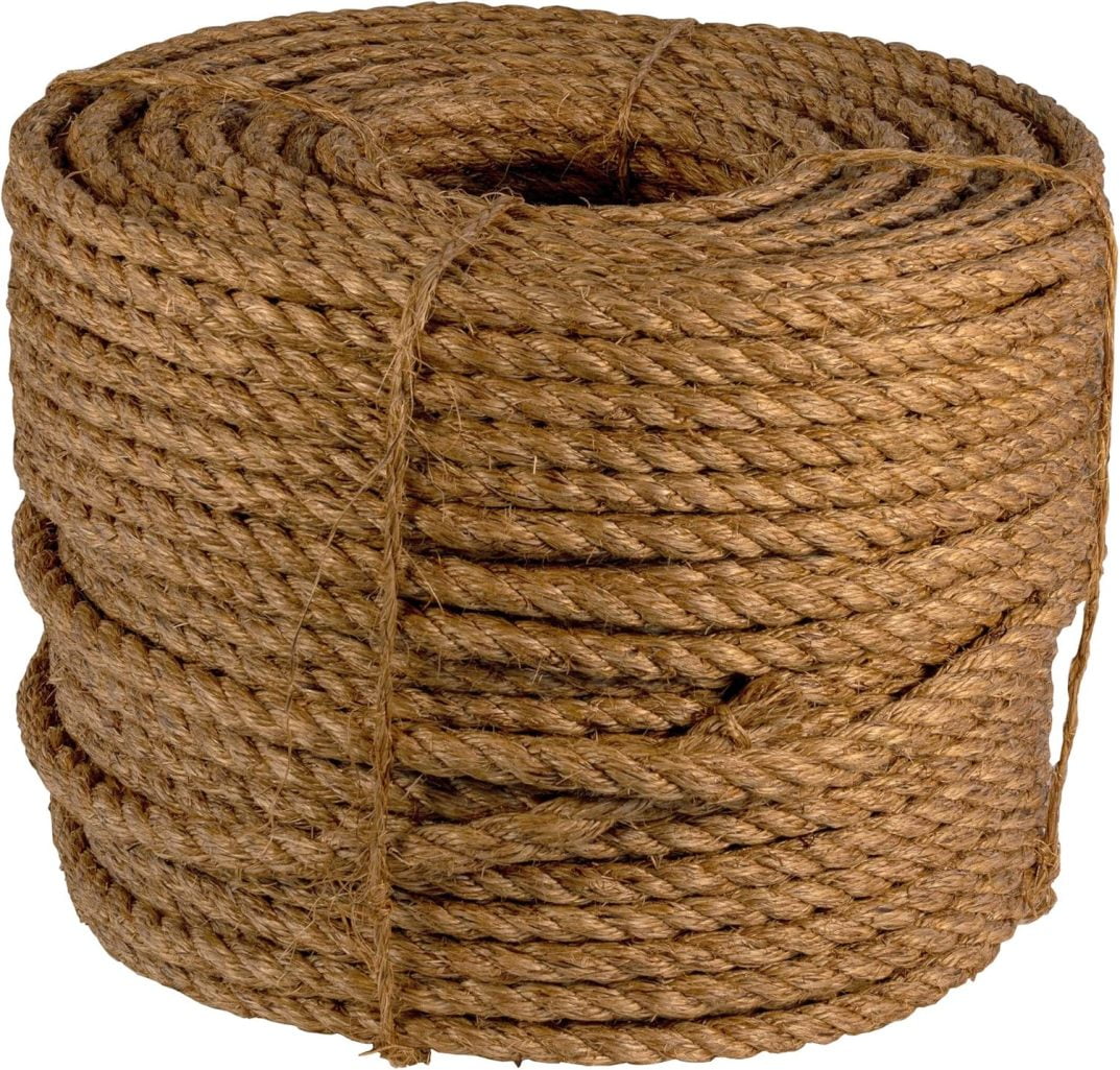 GWP 1/4" x 1200' 3 Strand Manila Rope (540 lbs. Tensile Strength ...