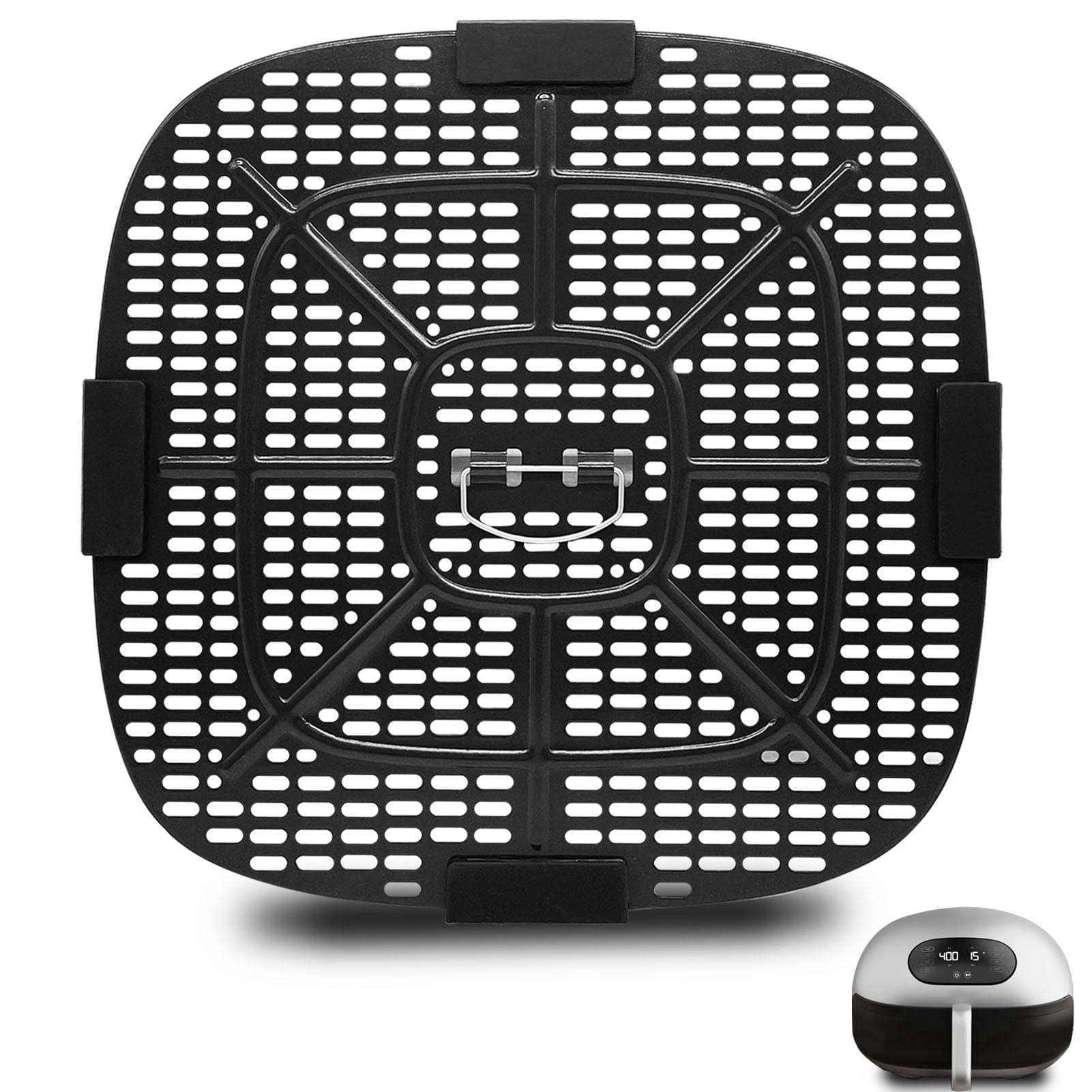 GWY Air Fryer Tray for Typhur Dome, 12.2"×12.2" Stainless Steel Grill ...