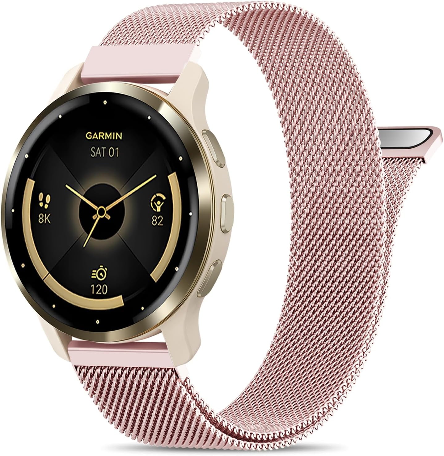 GWYYCG-22mm Metal Magnetic Compatible with Garmin Venu 3 Watch Band ...