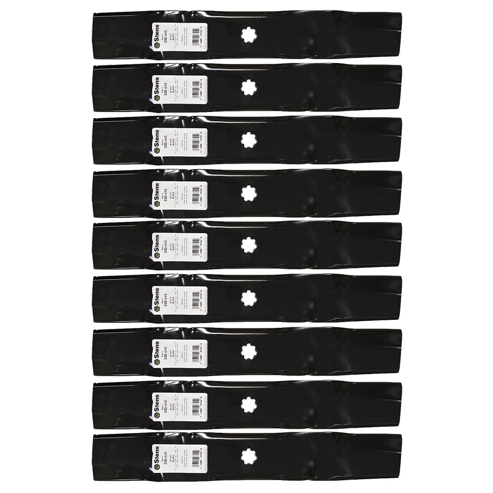 RAParts Lot of Nine 48" Mower Blades Fits John Deere Models D140, D150 ...