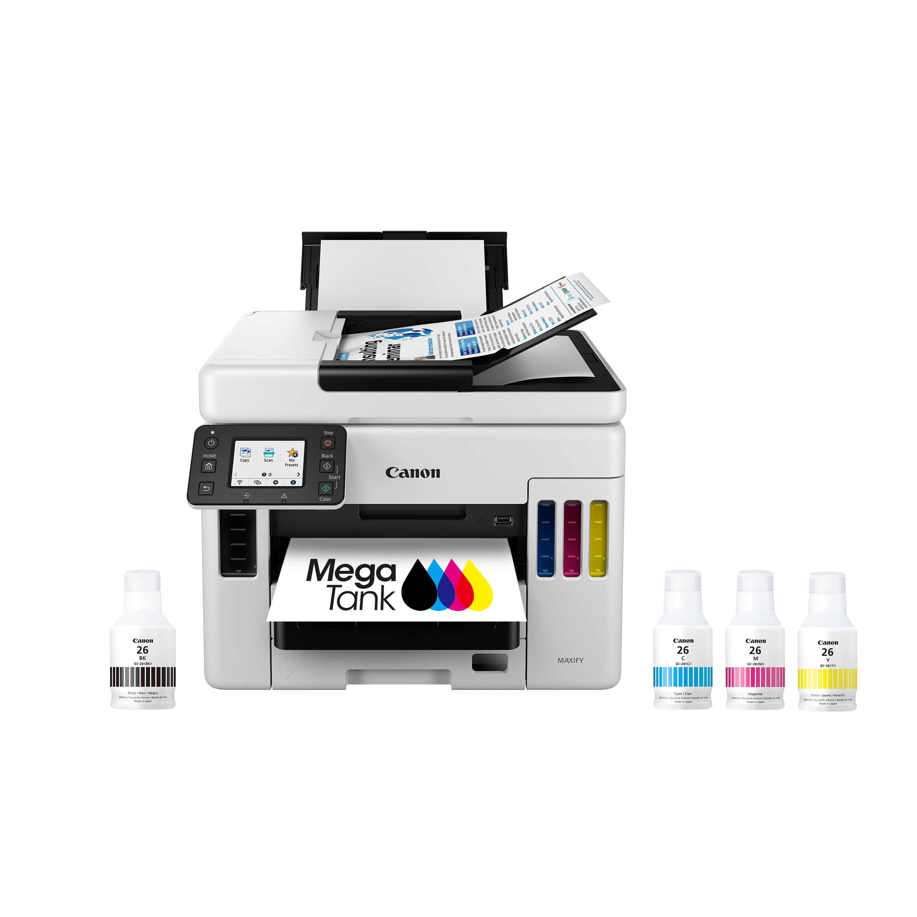 GX7021 - MegaTank, Small Office All in One Printer, Copier, Scanner ...