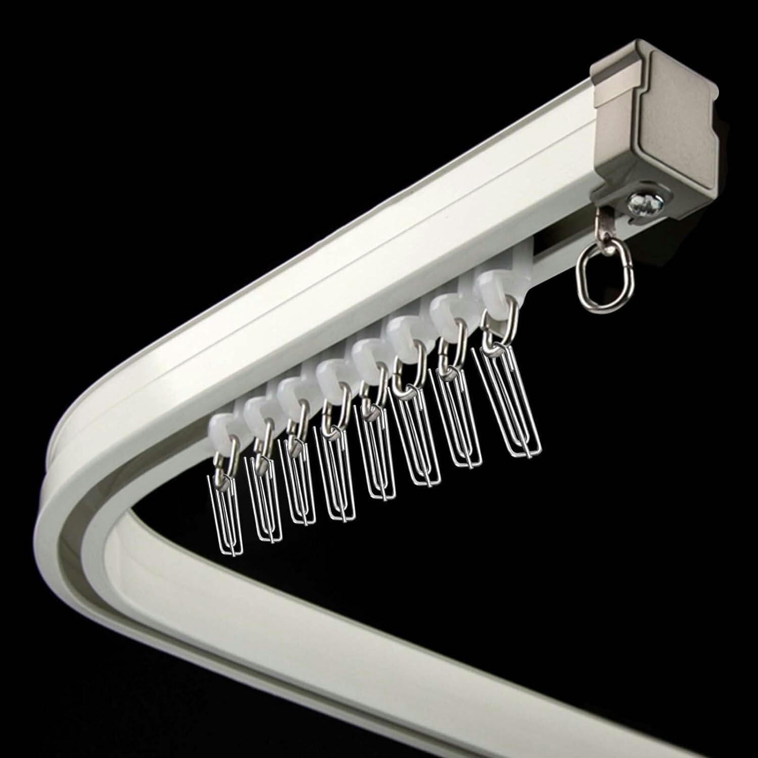 GXCZ Ceiling Curtain Rod Curved Curtain Track Ceiling/Wall Mounted ...