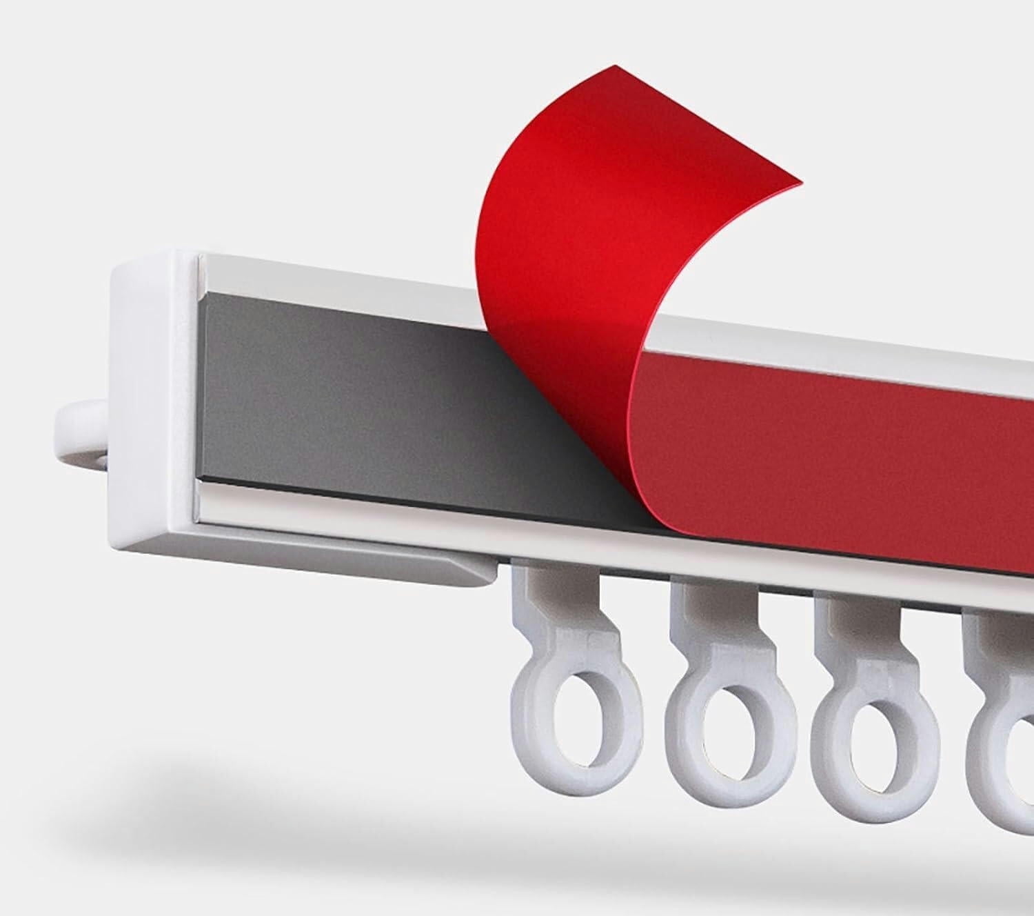 GXCZ Ceiling Curtain Rod Self Adhesive Ceiling Or Wall Curtain Track No ...