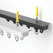 GXCZ Curtain Rods For Windows Ceiling Curtain Track, Heavy-Duty ...