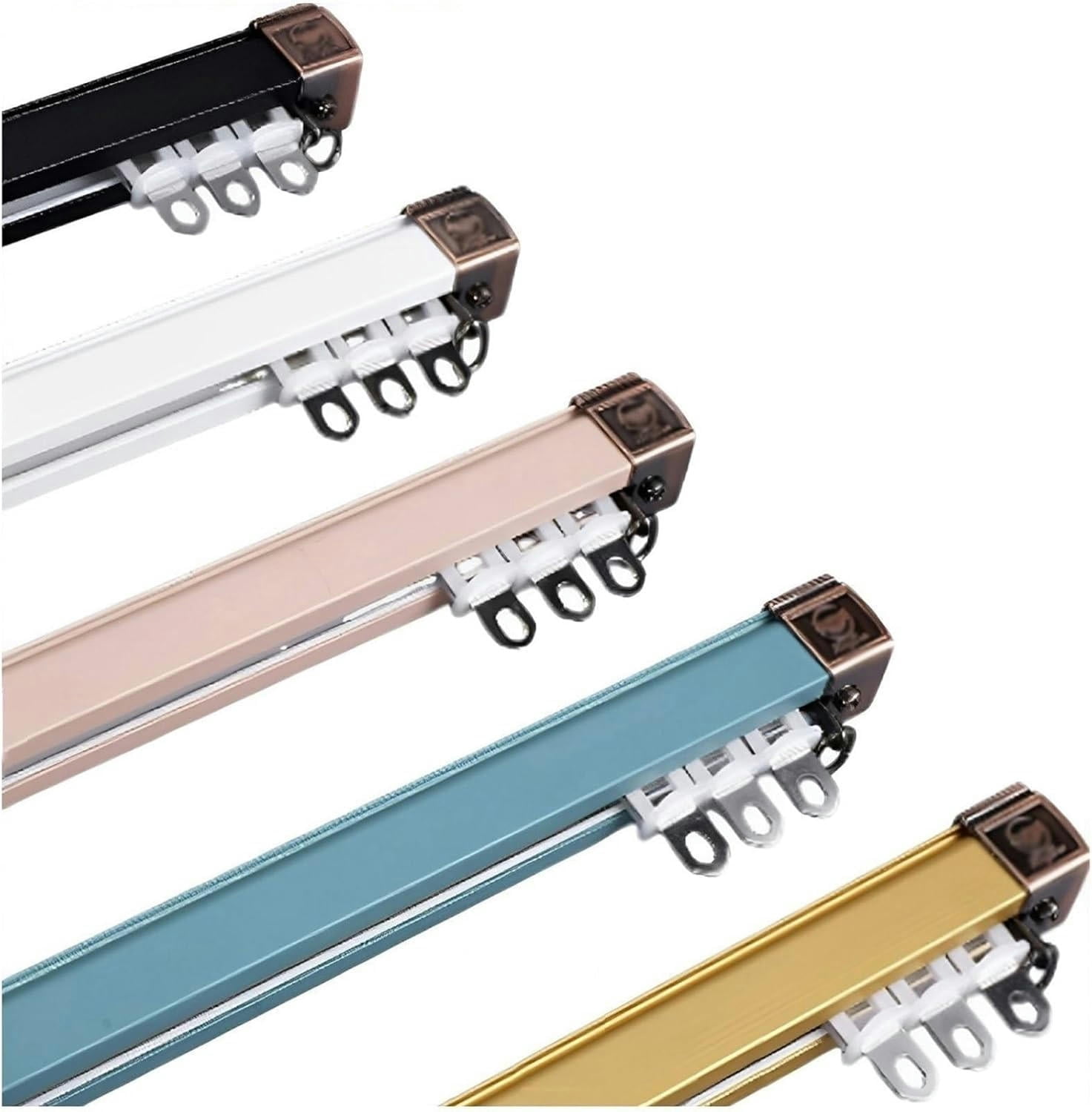 GXCZ Curtain Ceiling Track, Room Divider Curtain Rods System, Heavy ...