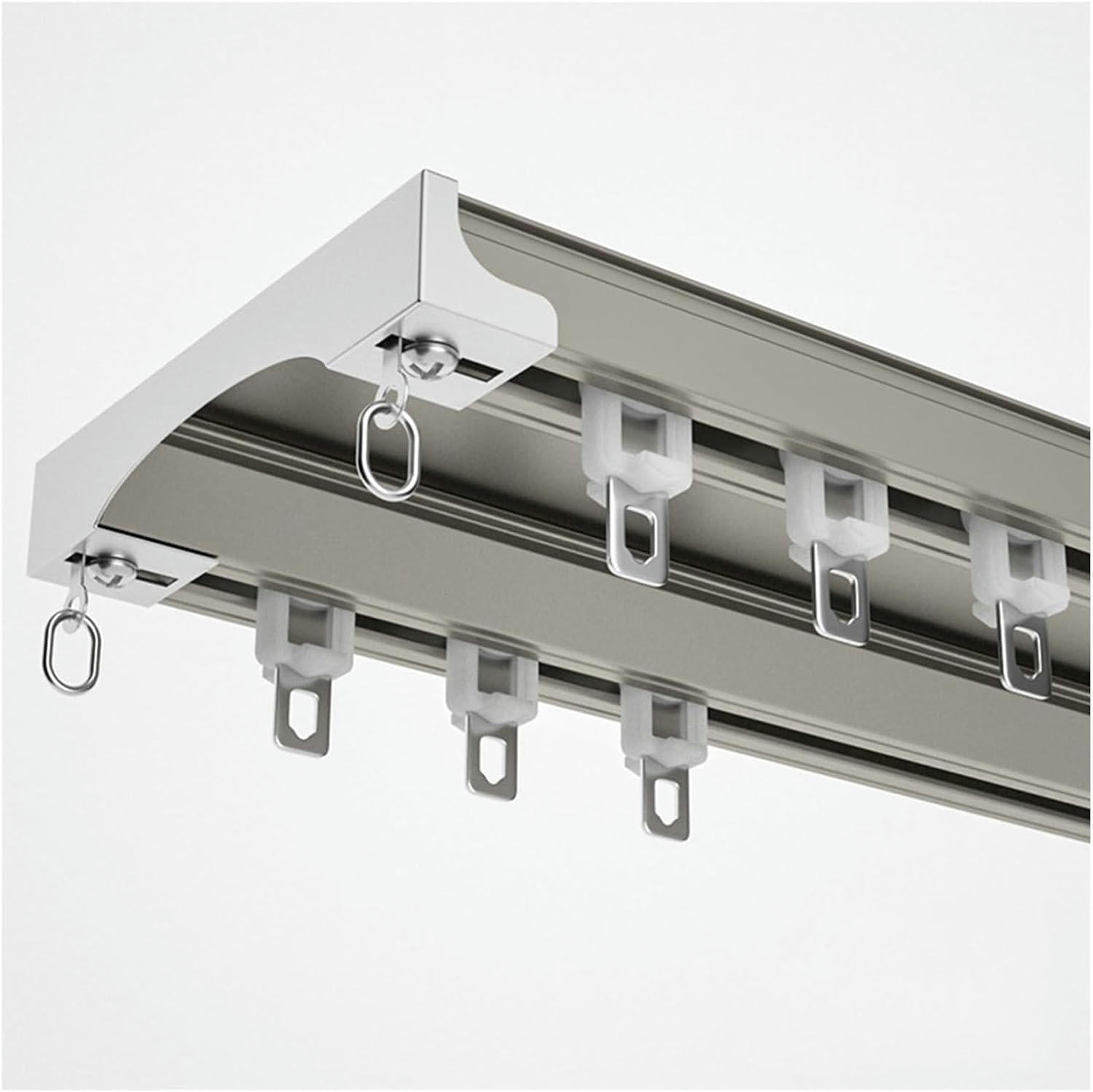 GXCZ Curtain Rods 70-85-100-600cm Curtain Conjoined Double Track ...