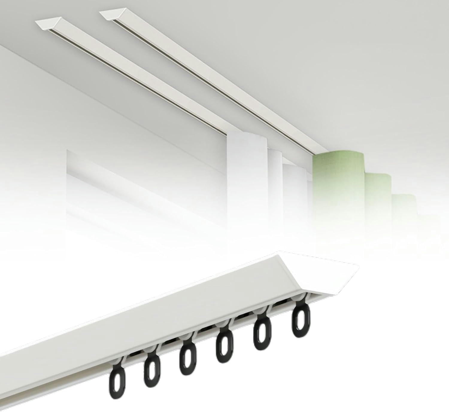 GXCZ Curtain Rods Ceiling Curtain Track (70cm-600cm) Aluminium Ceiling ...