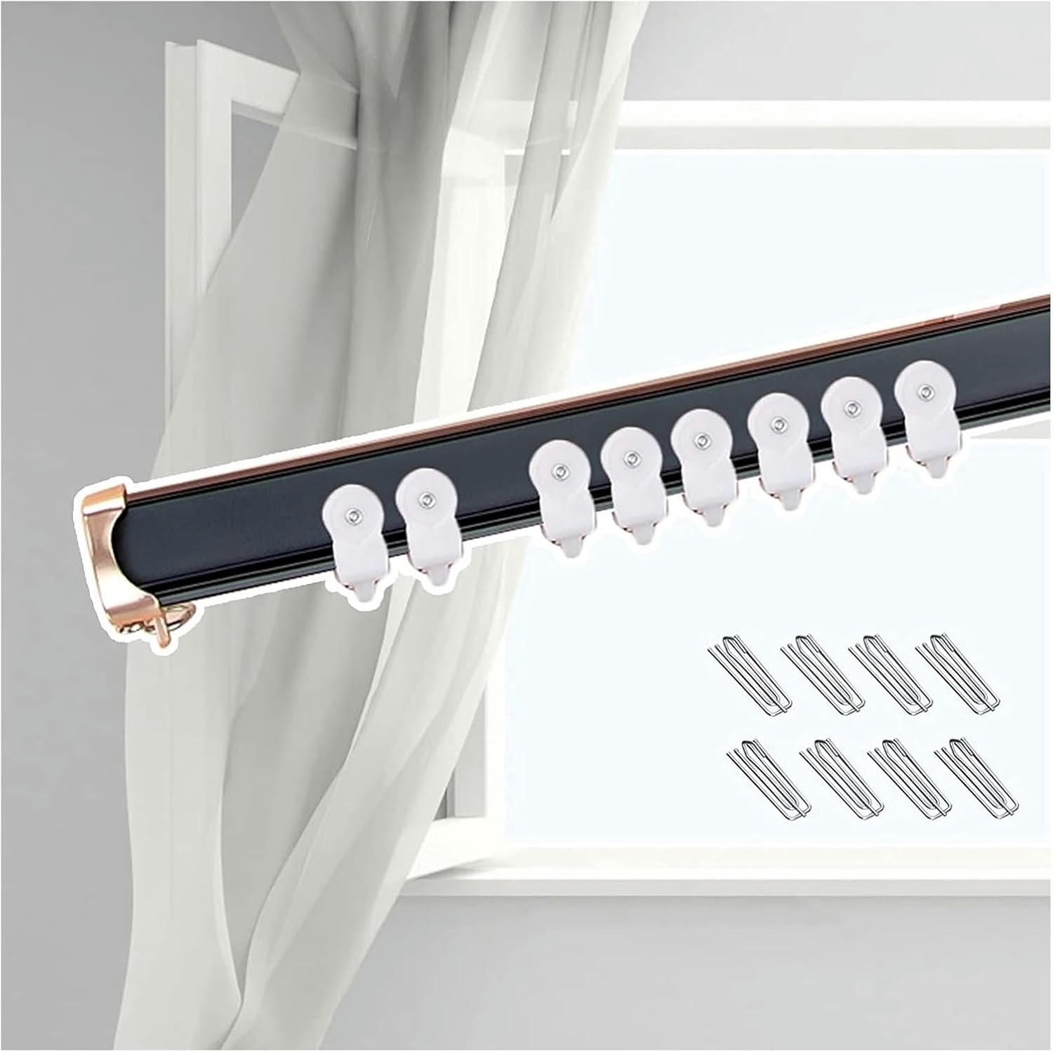 GXCZ Curtain Rods Curtain Track, Ceiling Curtain Track, Ceiling/wall ...