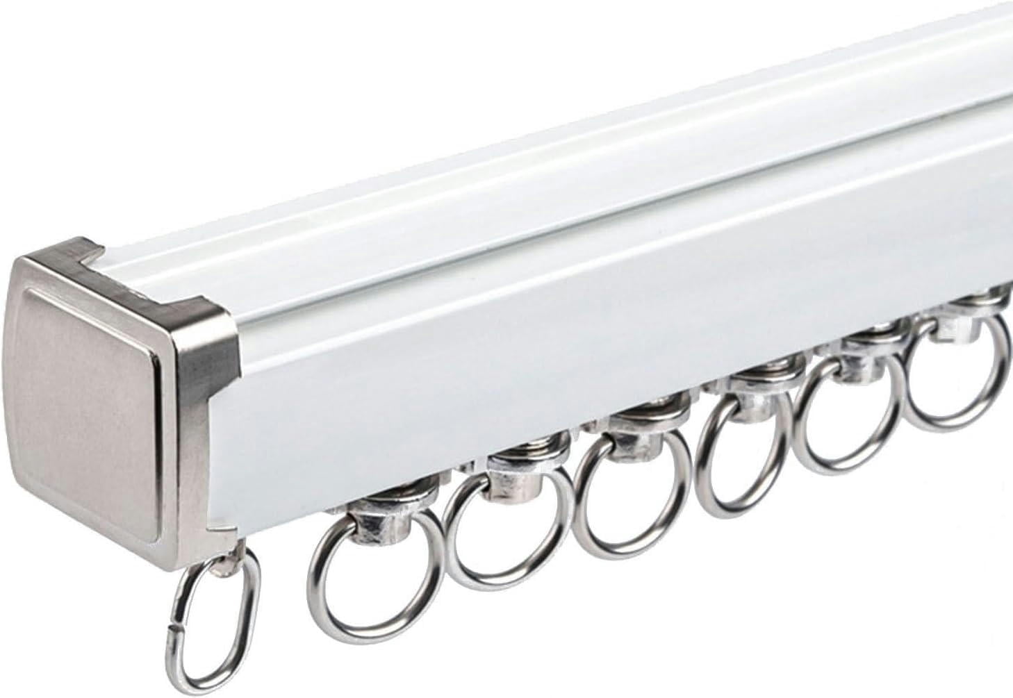 GXCZ Curtain Rods For Windows Aluminum Curtain Track Wall/Ceiling ...