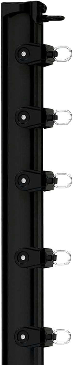 GXCZ Curtain Rods For Windows Ceiling/Wall Mount Curtain Track, Black ...