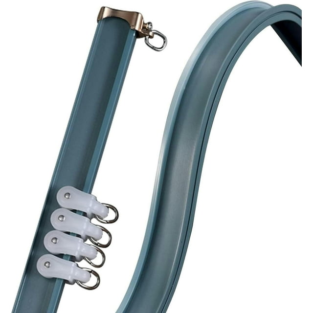 GXCZ Curtain Rods For Windows Curved Curtain Track System, Ceiling/wall ...